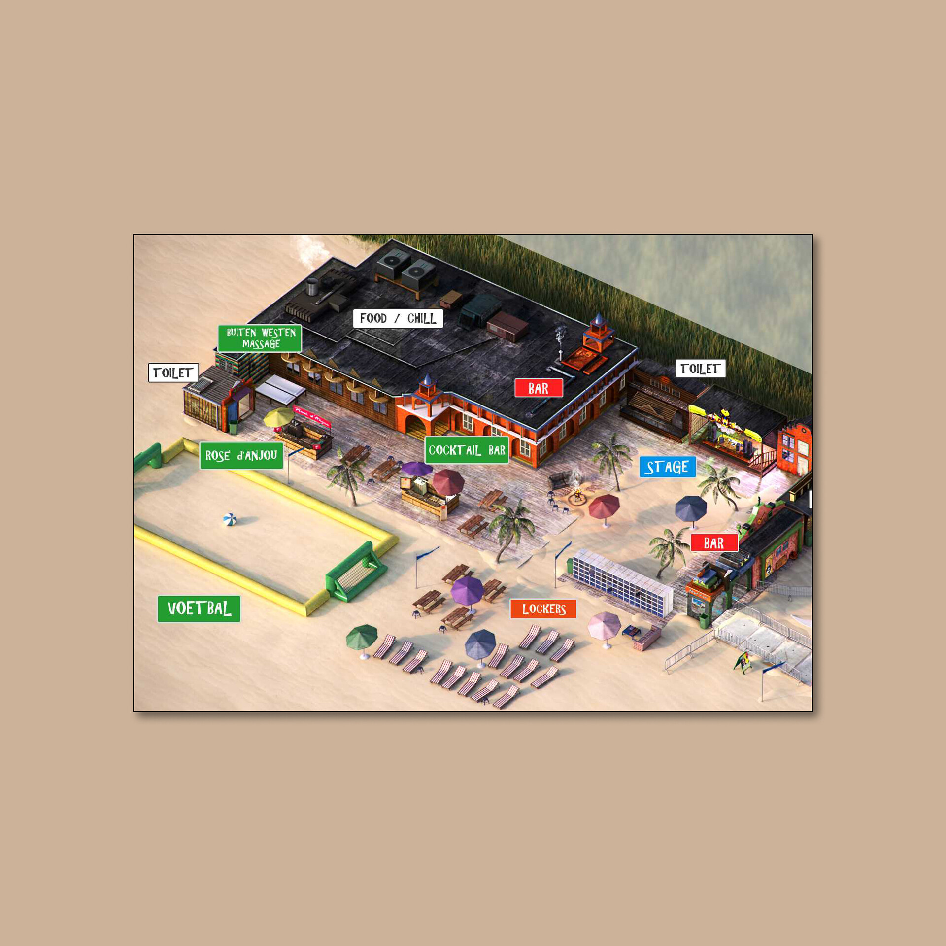 ArtStation - Beach party map