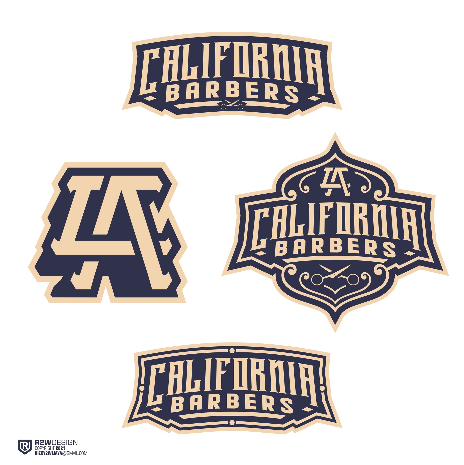 Barber Shop Logo Vector