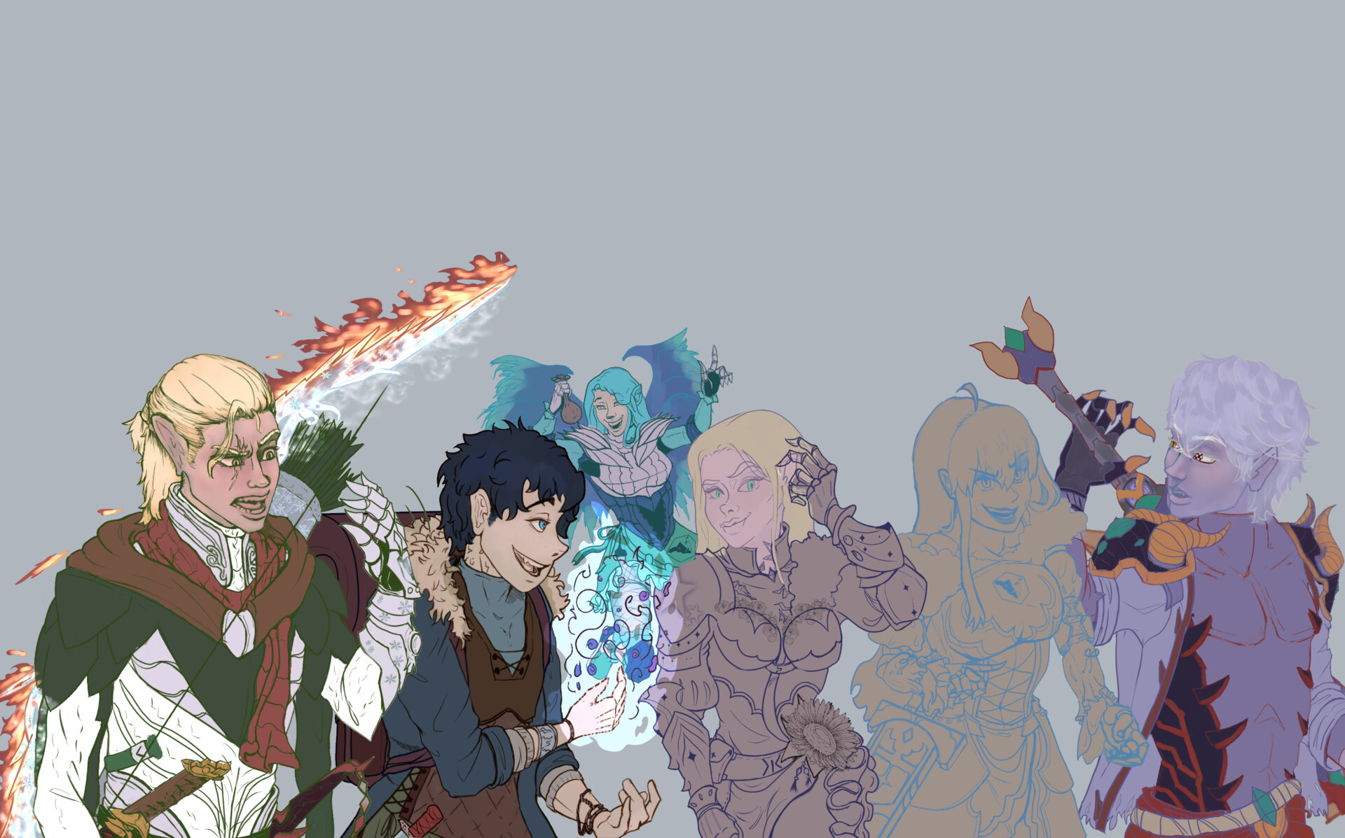 Ryn Trinity - The Six Heroes - Long-term Commission