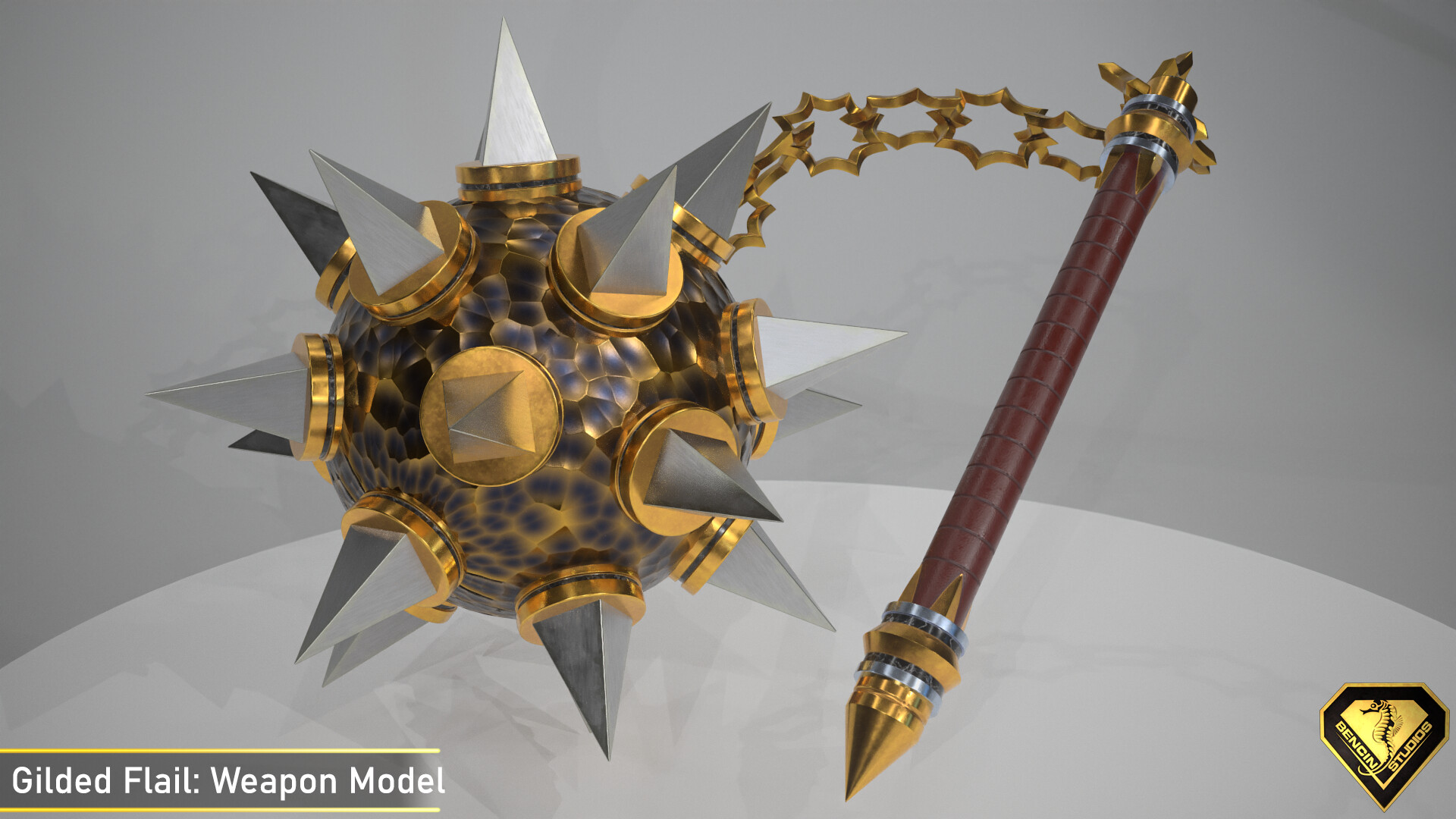 Bencin Studios - Gilded Flail: Weapon Model