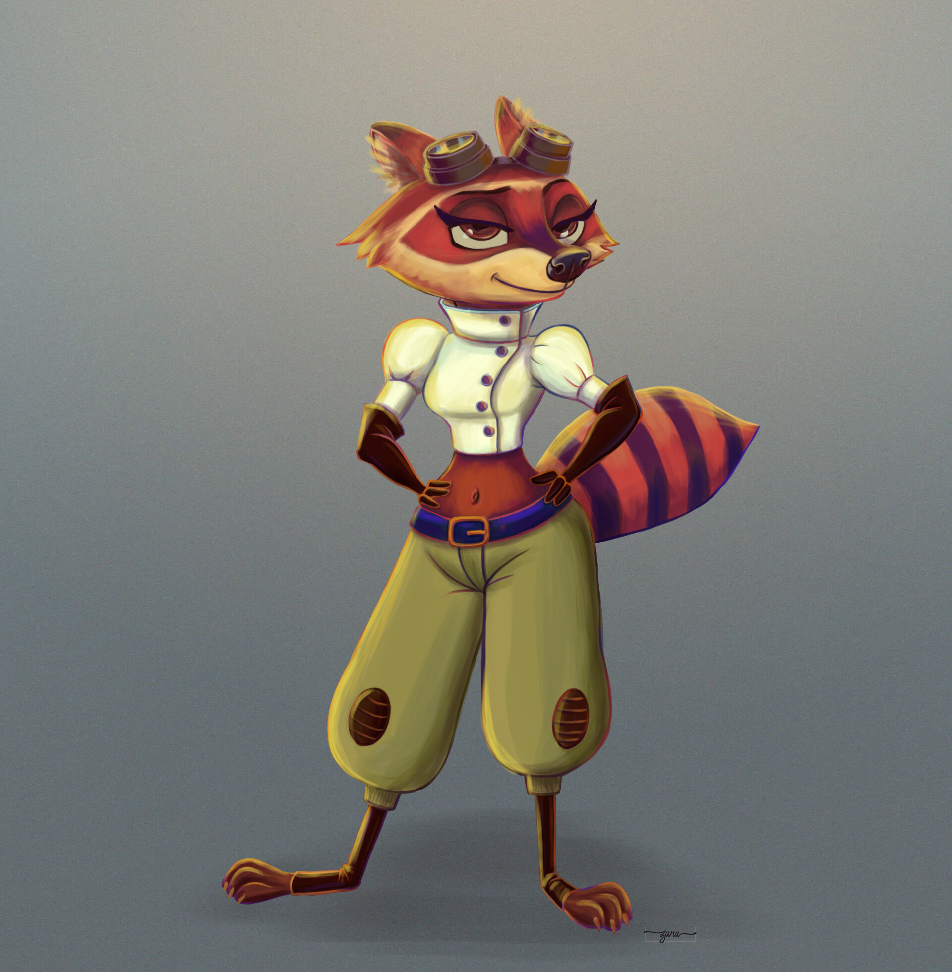 ArtStation - WIP Raccoon 2D/3D Character Design