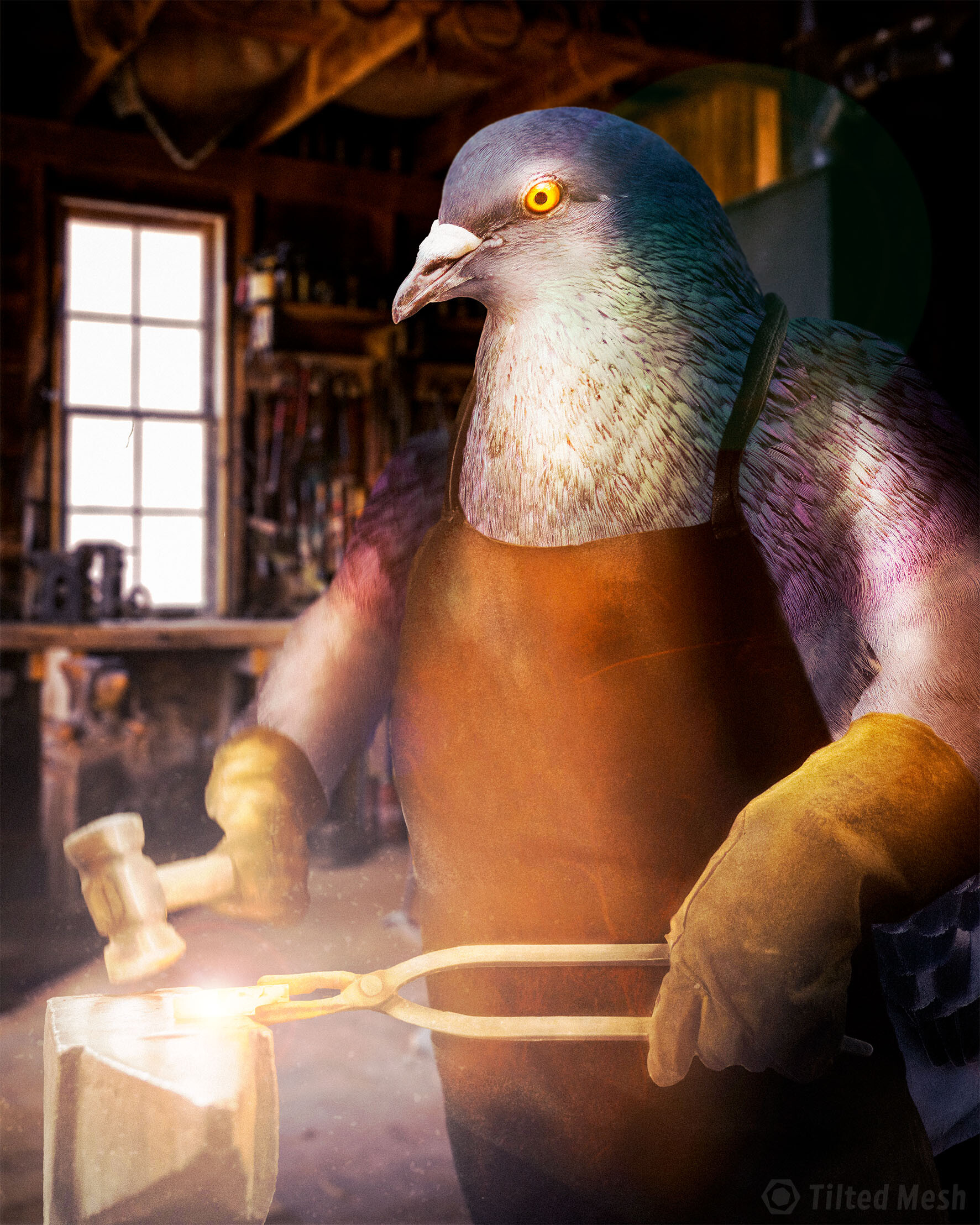 ArtStation - "Pigeon Blacksmith"