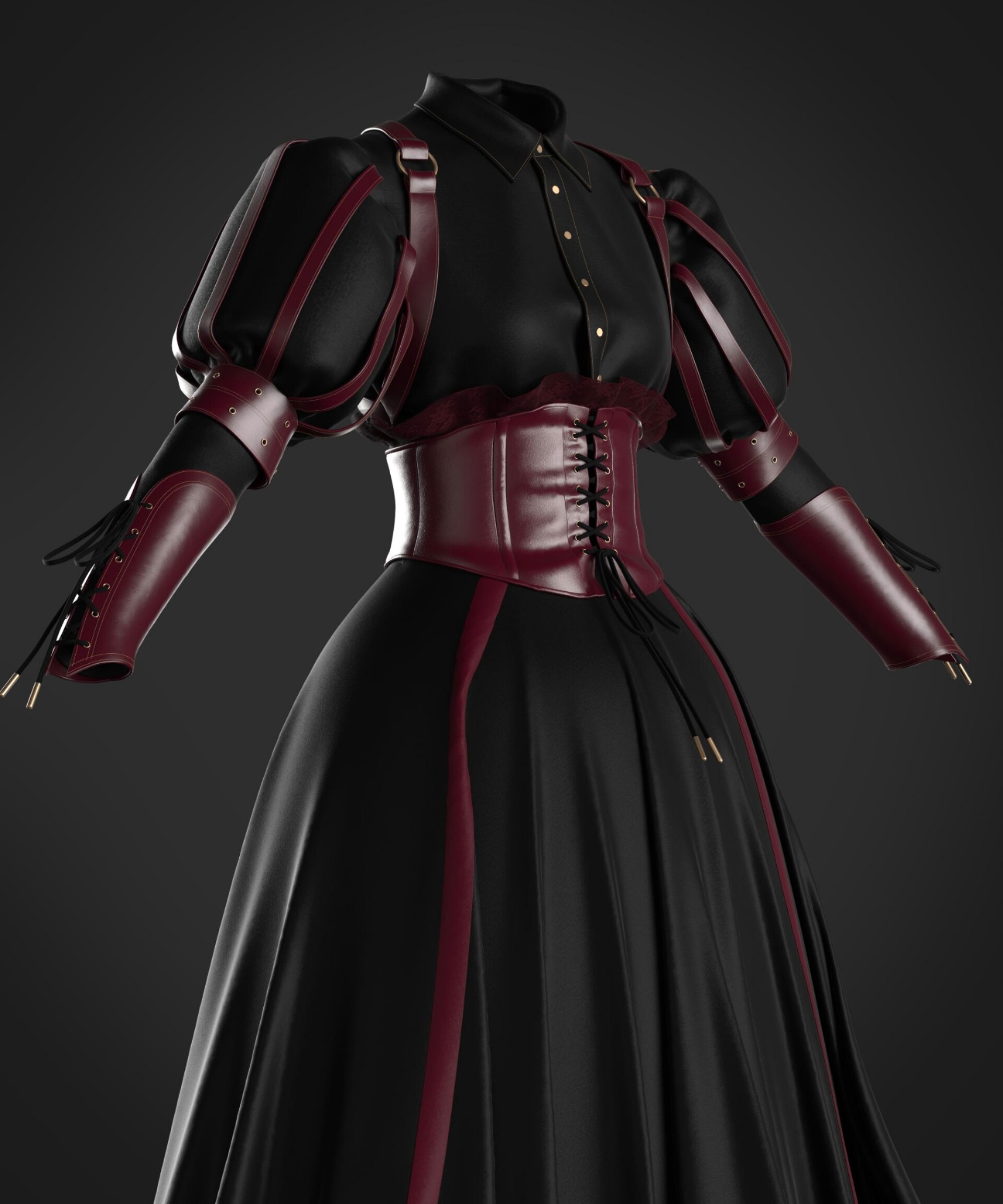 ArtStation - Gothic Dress