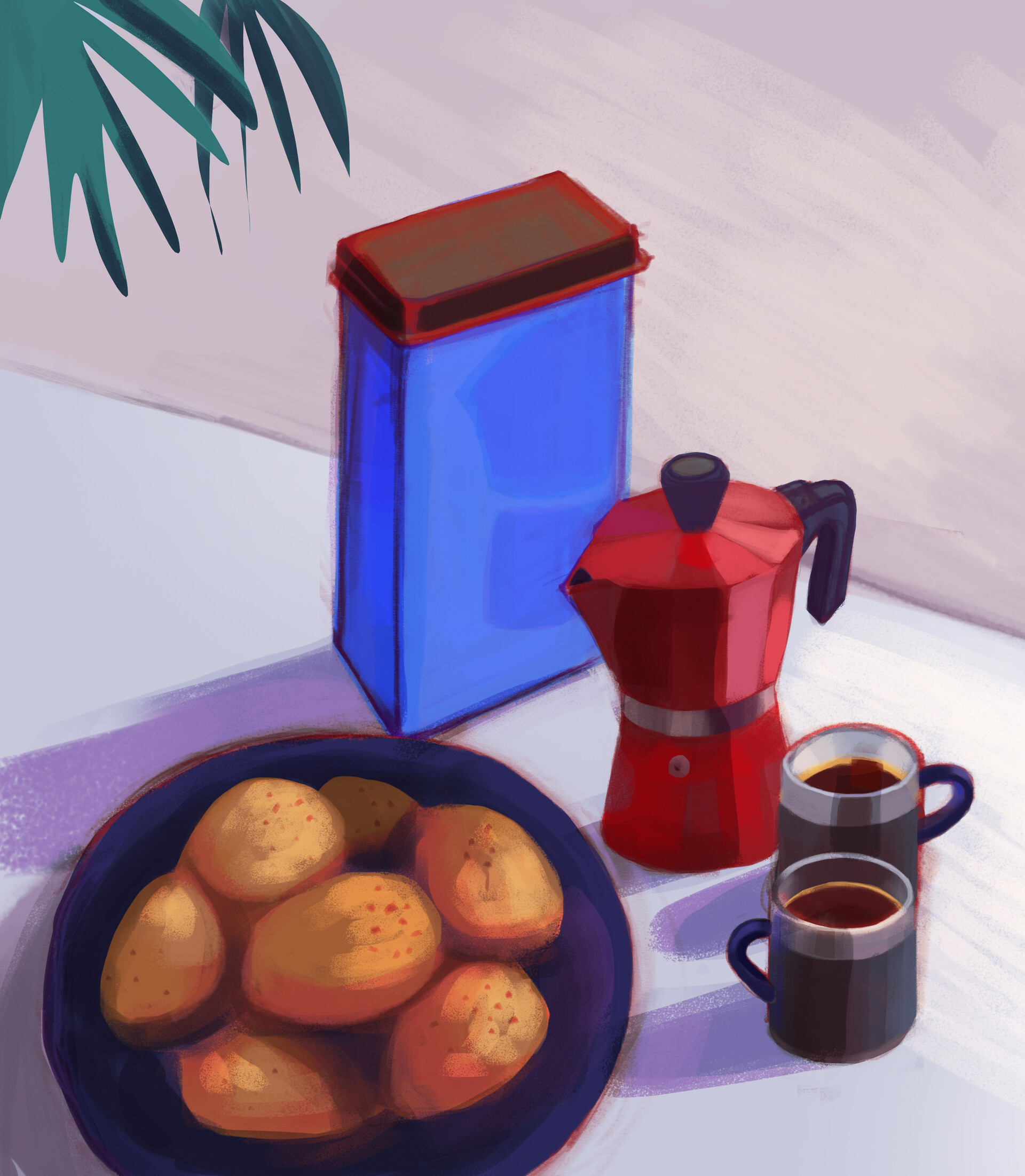 ArtStation - dannish breakfast still life