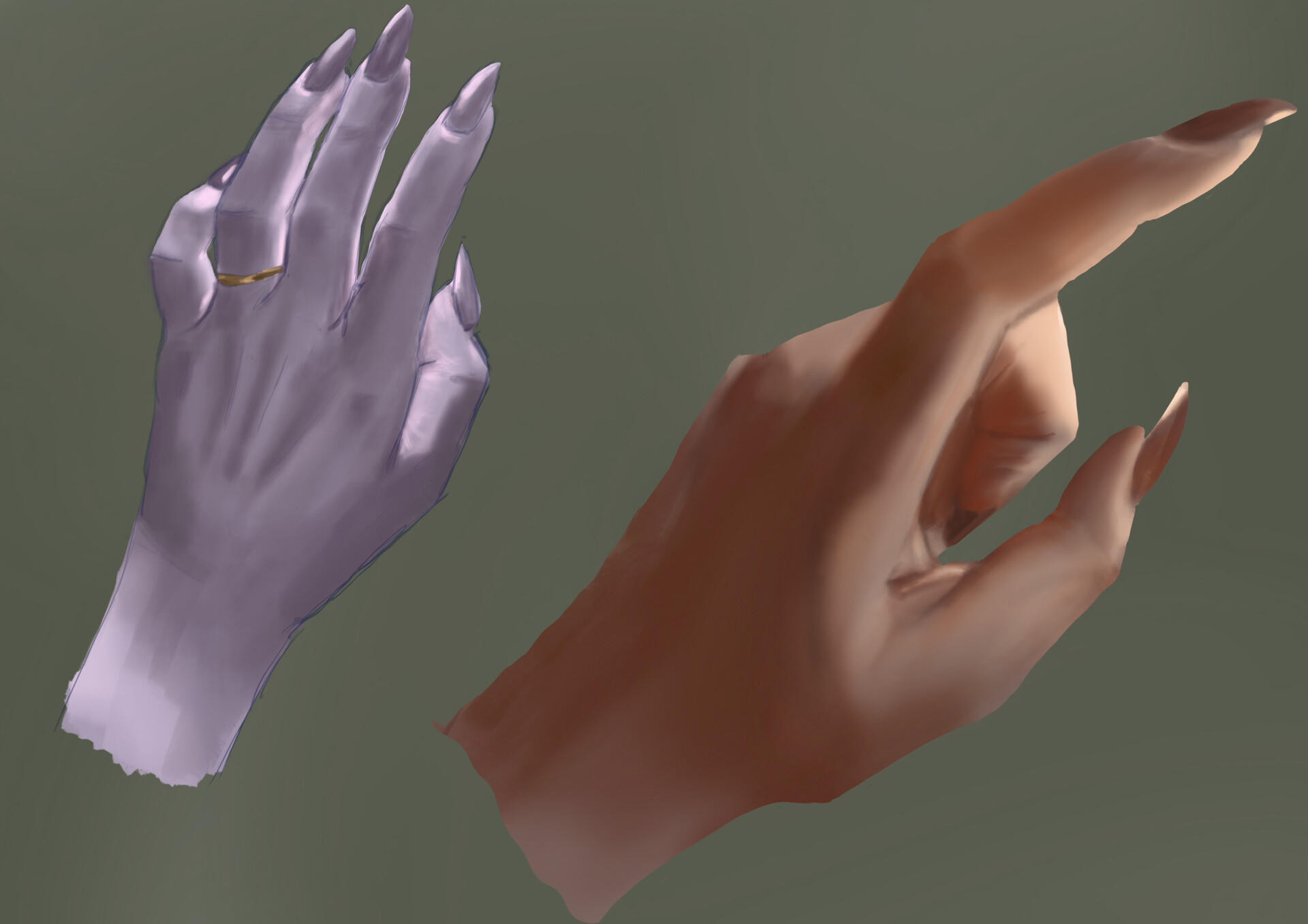 ArtStation - Hands study