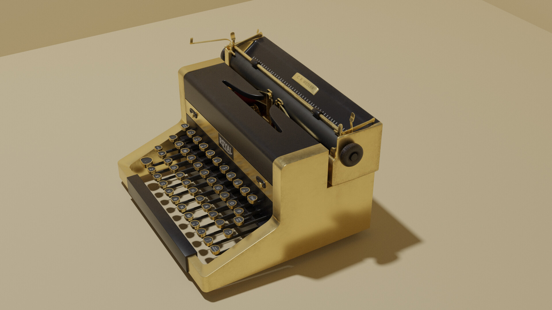 ArtStation - Ian Fleming’s golden typewriter