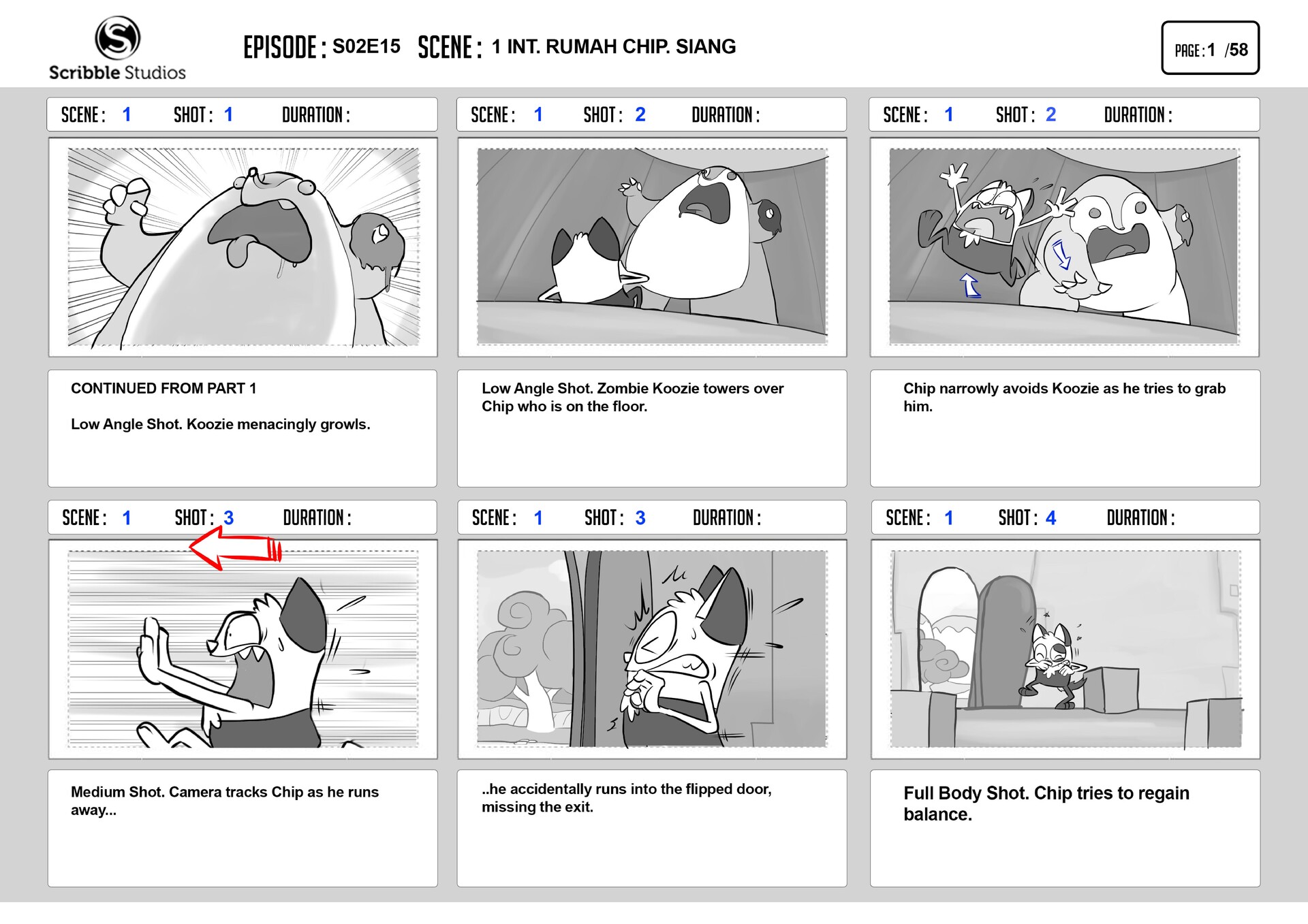 ArtStation - Dunia Eicak_Zombie_Storyboard