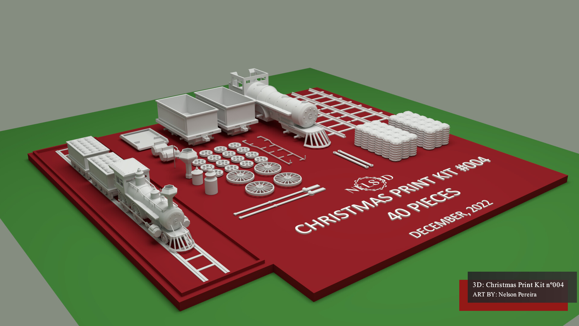 ArtStation - Christmas 3D Printing Models - Pack 1