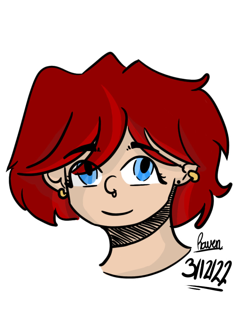 ArtStation - another character design - 3/12/22 - raven