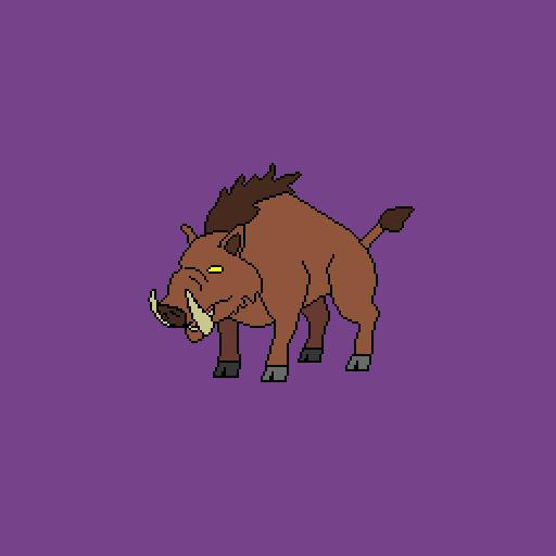 ArtStation - Pixel boar animation