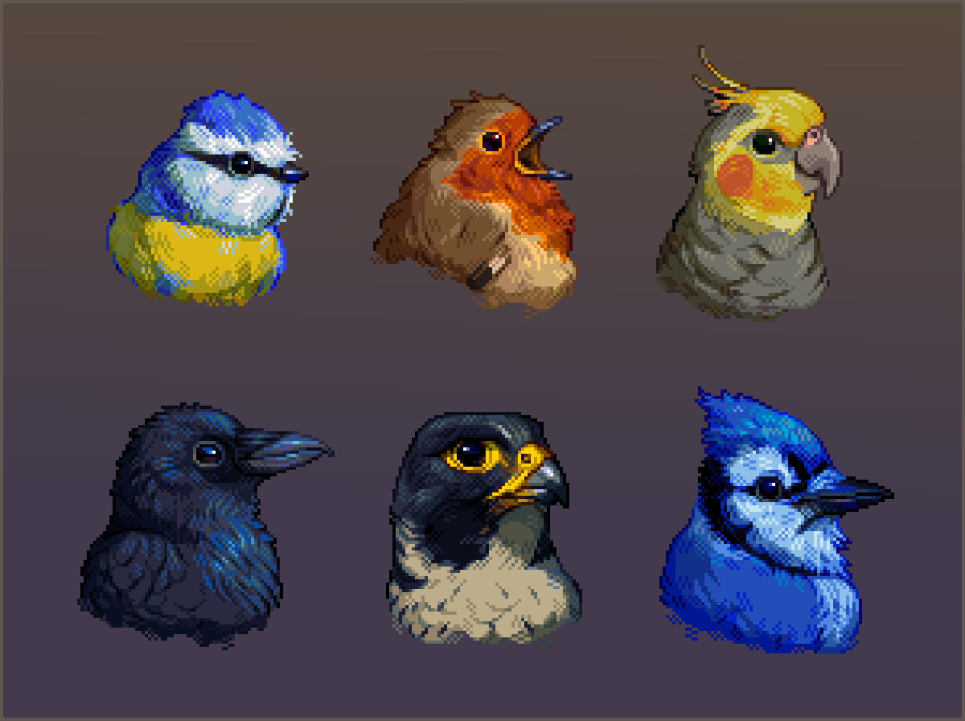 ArtStation - Pixel Birds