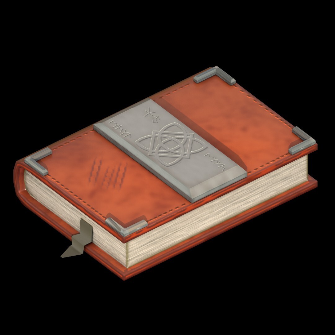 ArtStation - Low Poly Stylized Book