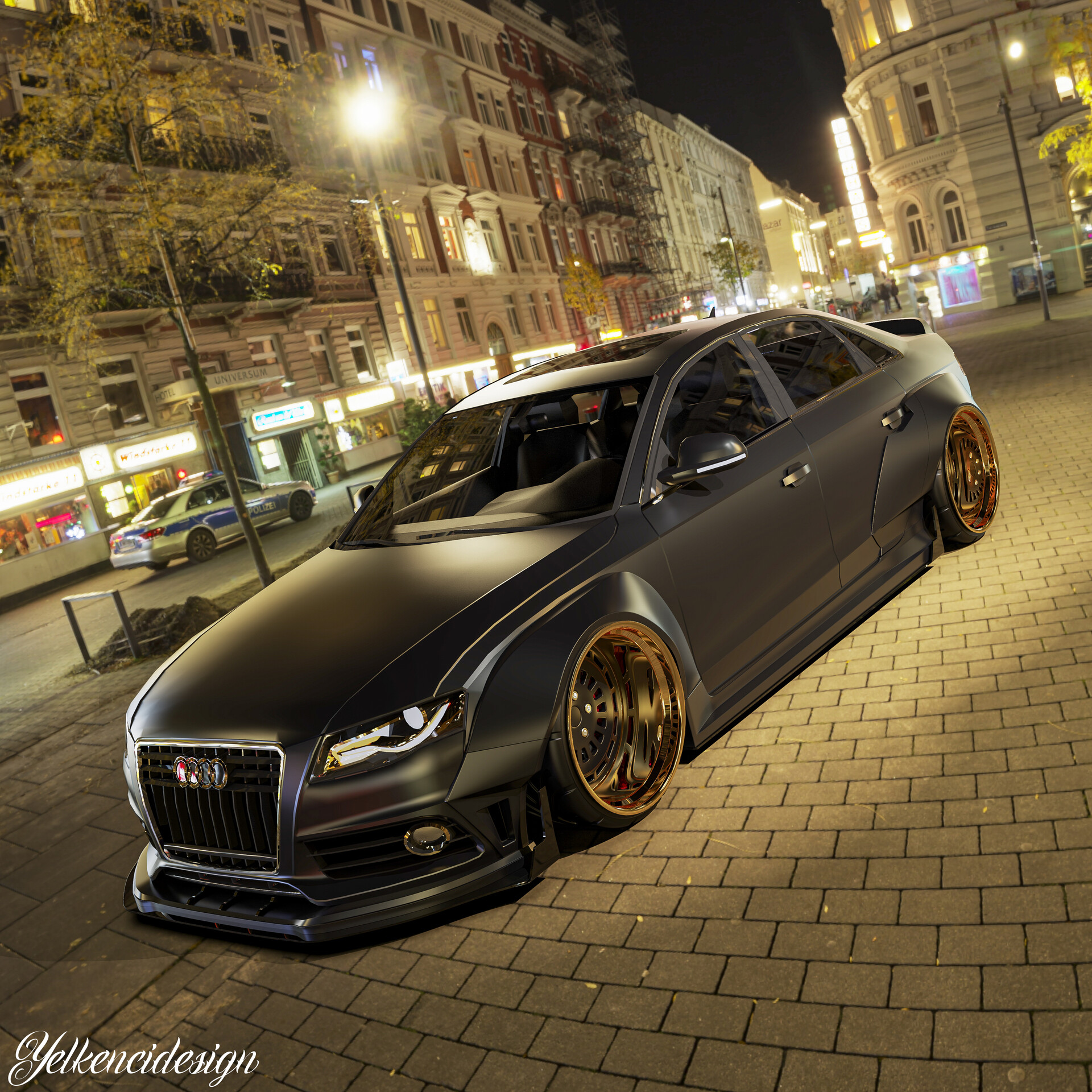 Slammed Audi A4 B8