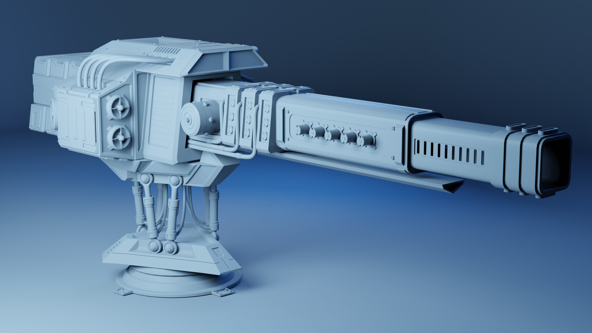 ArtStation - Orbital Defense Canon (WIP)