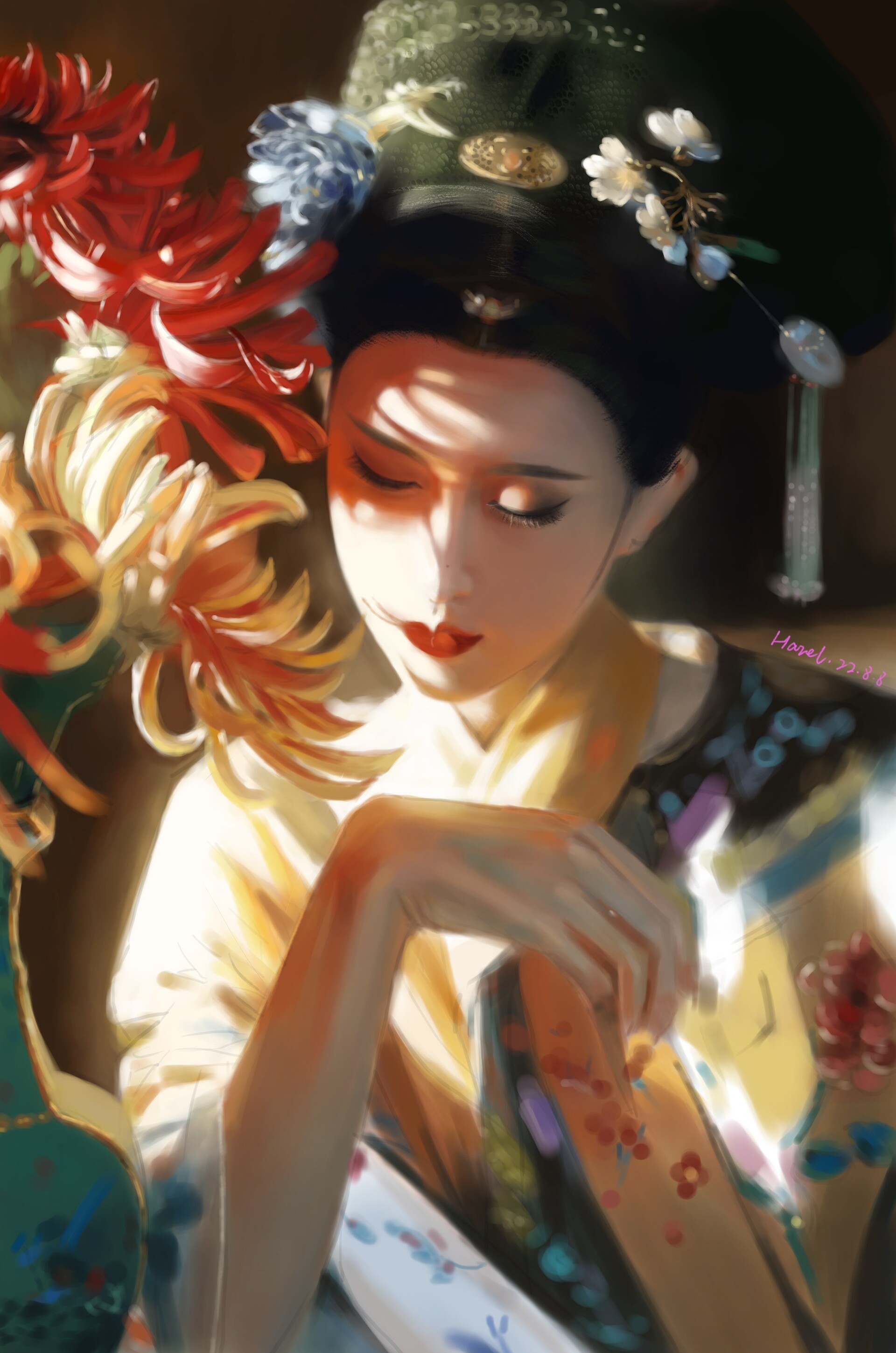 ArtStation - Classical dressed woman