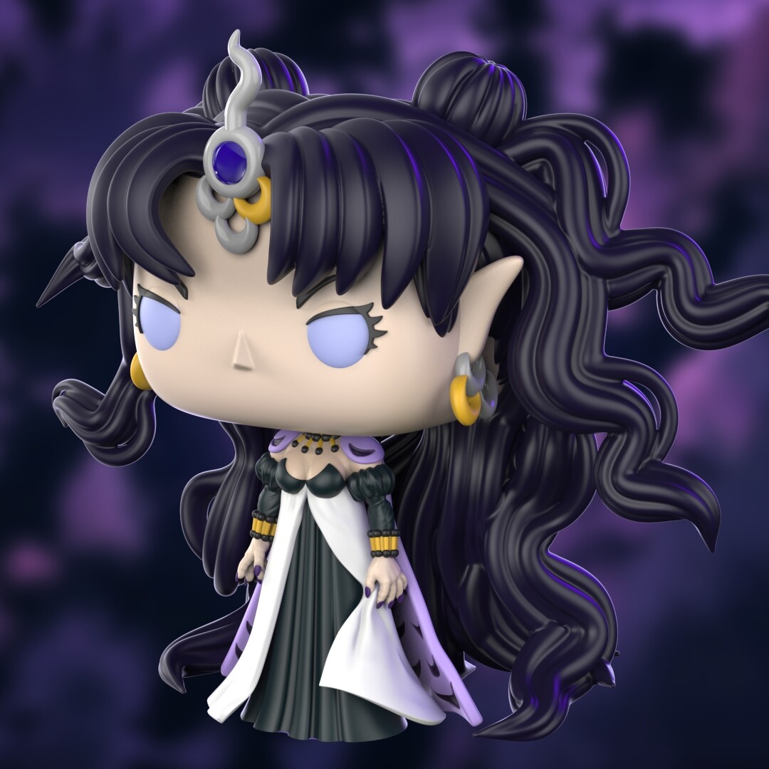 Lucian Bogdan - Saylor Moon Nehelenia Funko pop fanart