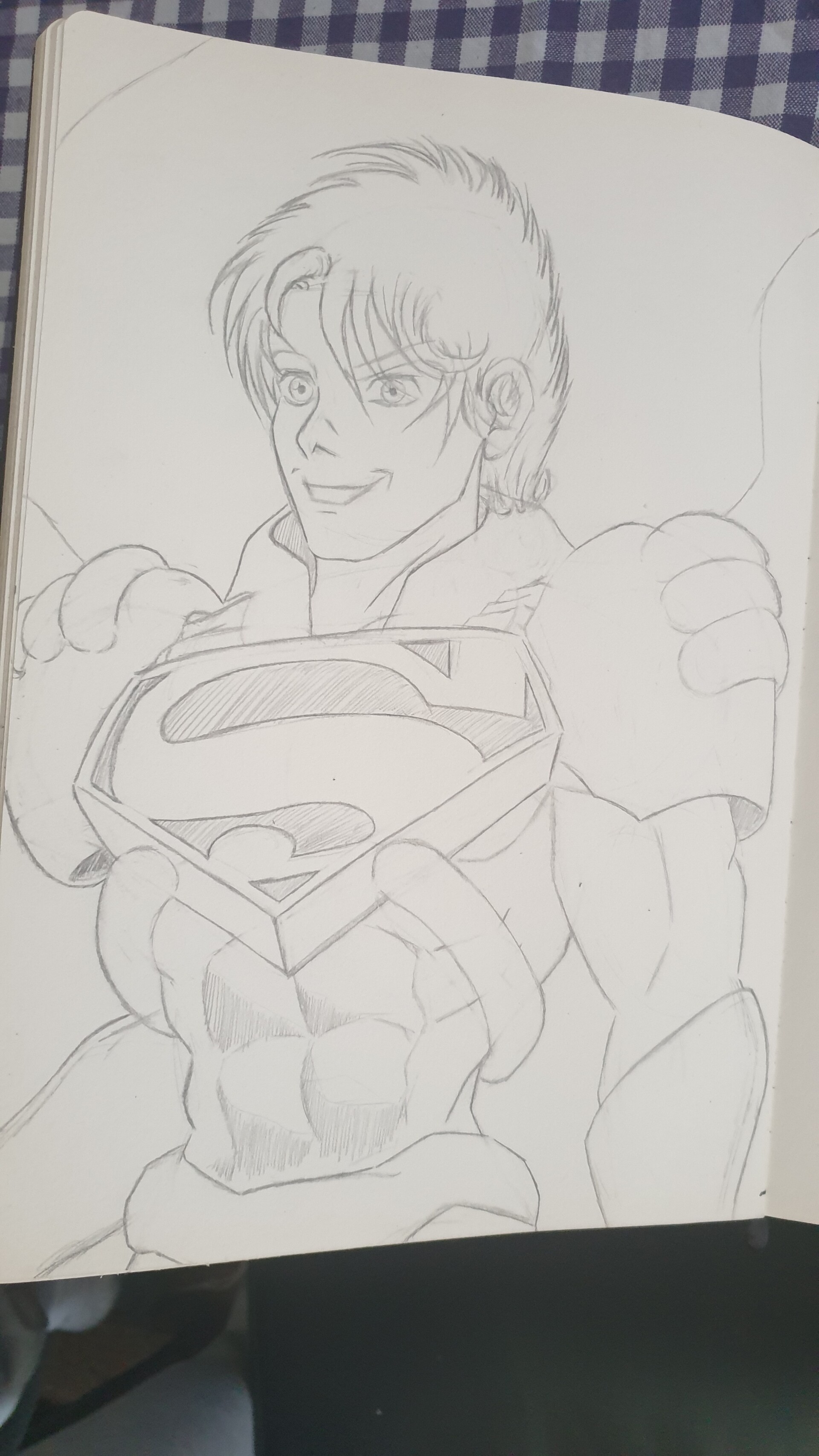 ArtStation - little sketch of Superboy Prime