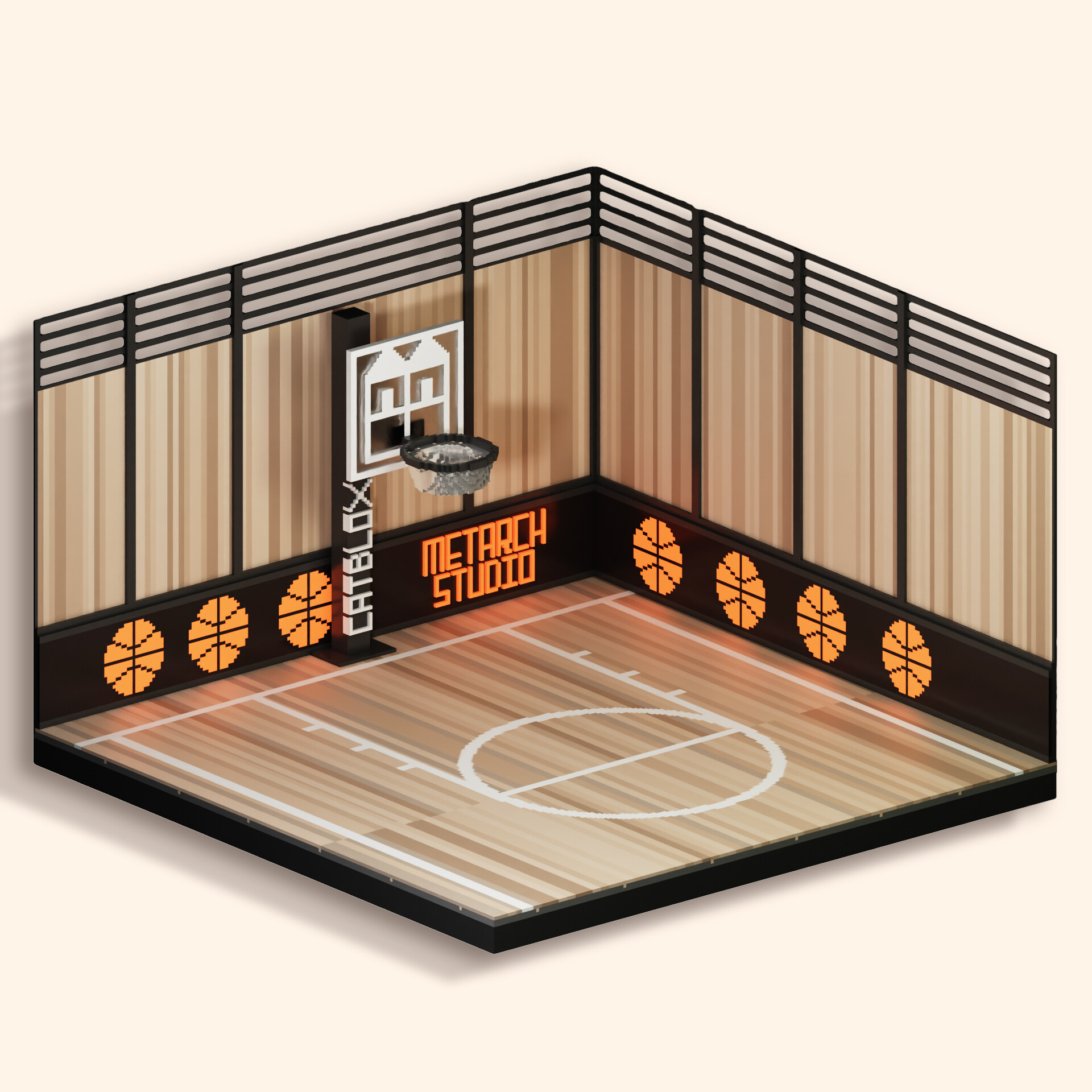 ArtStation - Basketball court