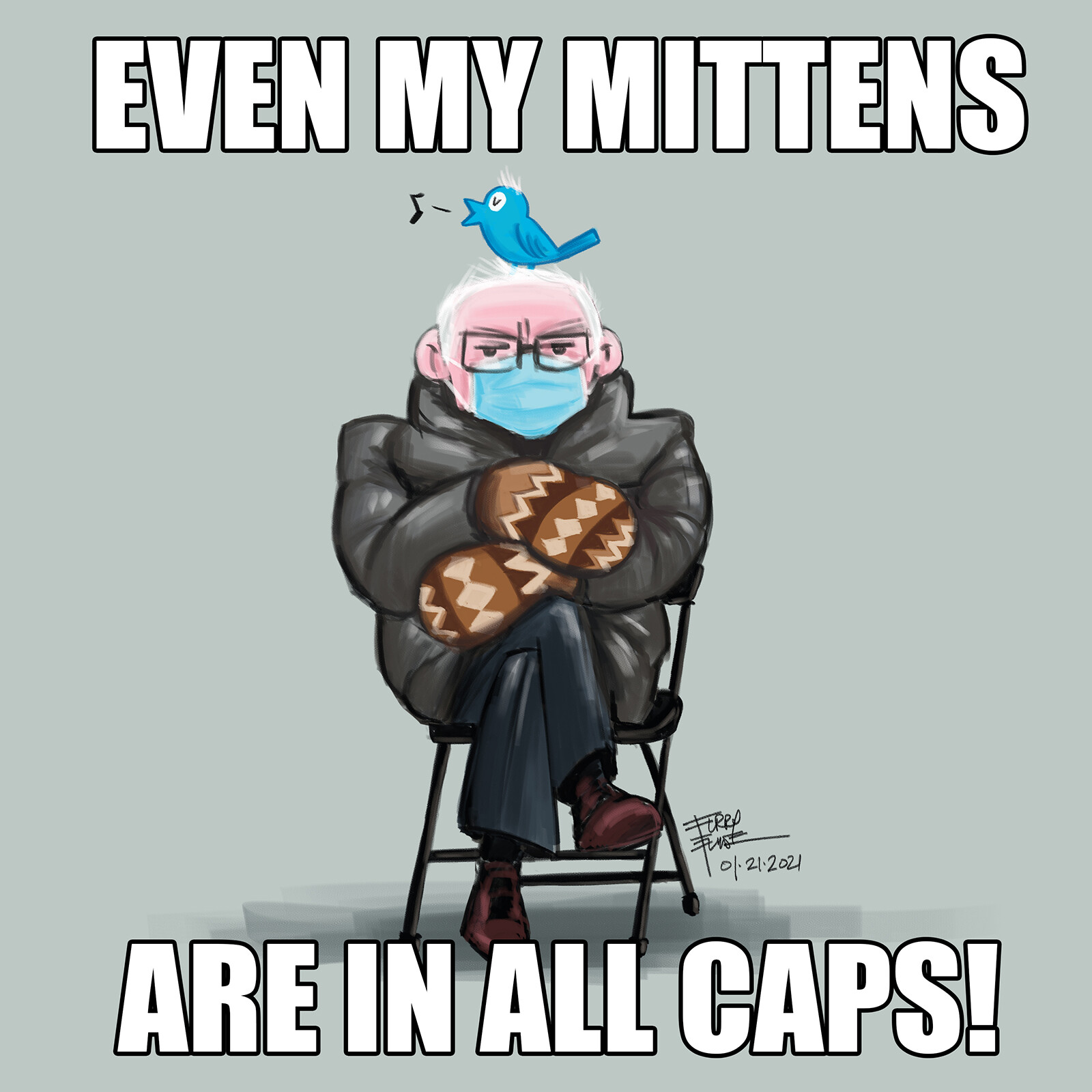 ArtStation - Bernie with Birdie