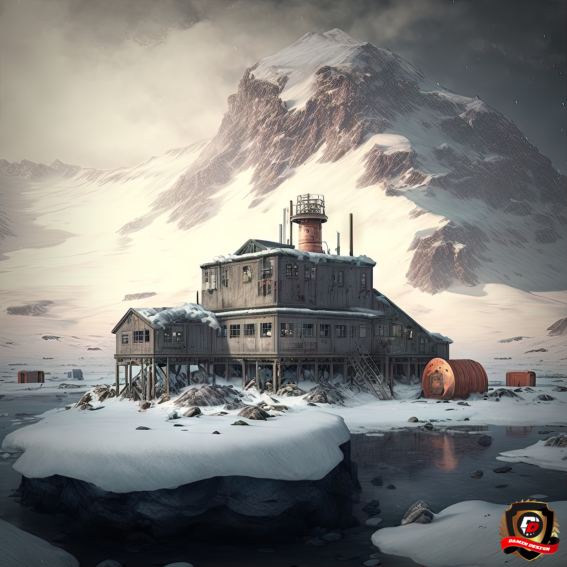 ArtStation - Old Antarctica Base