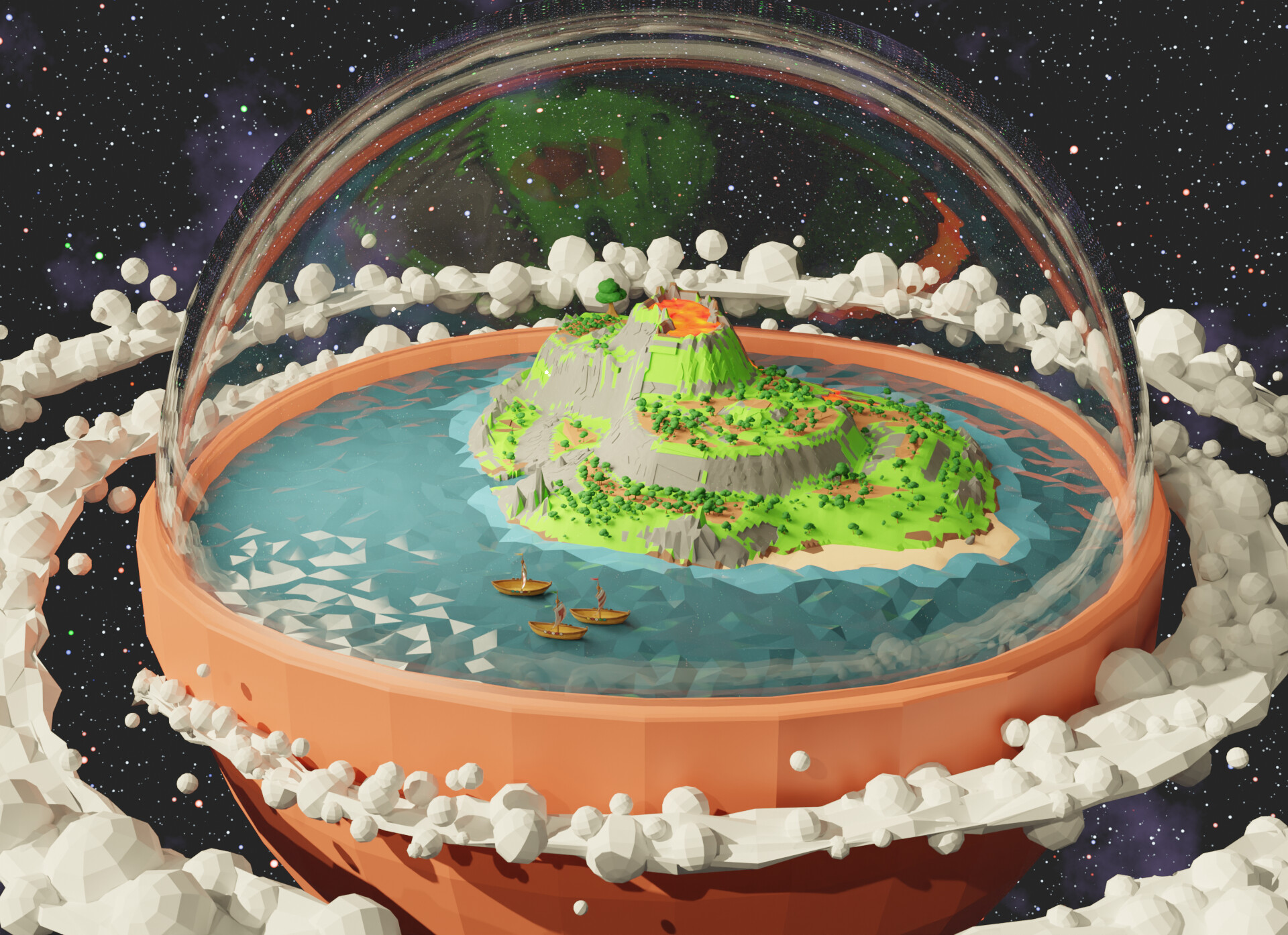 ArtStation - Space Island