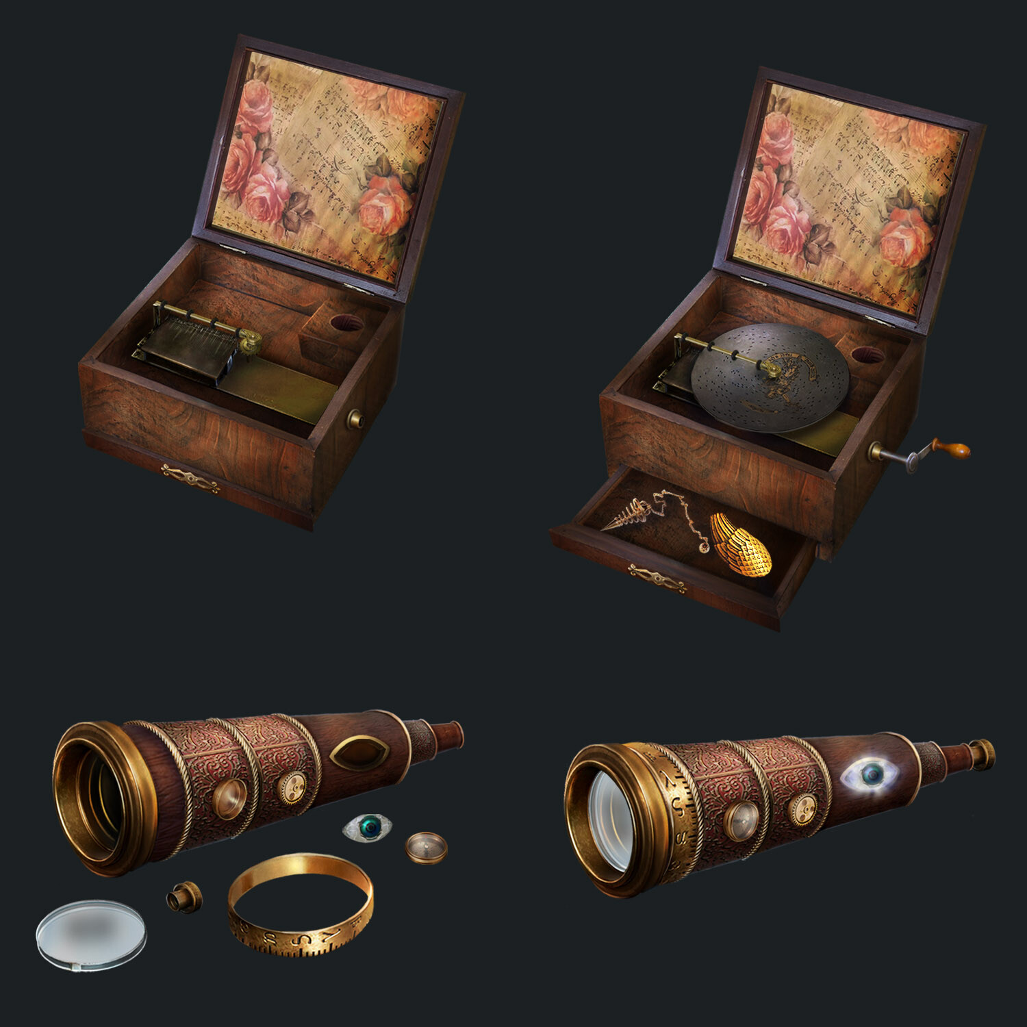 ArtStation - Props for hidden object
