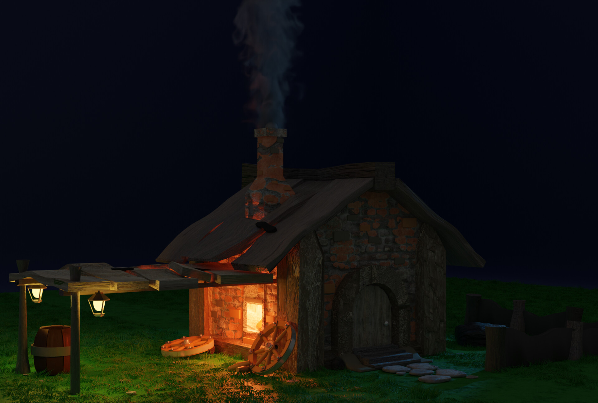 ArtStation - Stone house