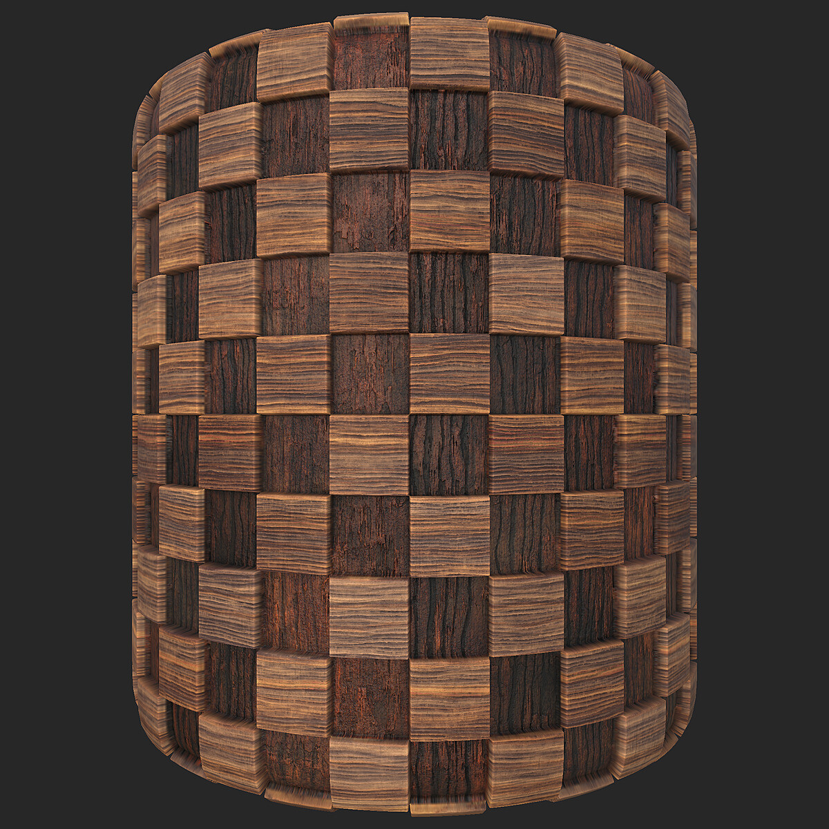 TextureCan - Wooden Block Wall Texture