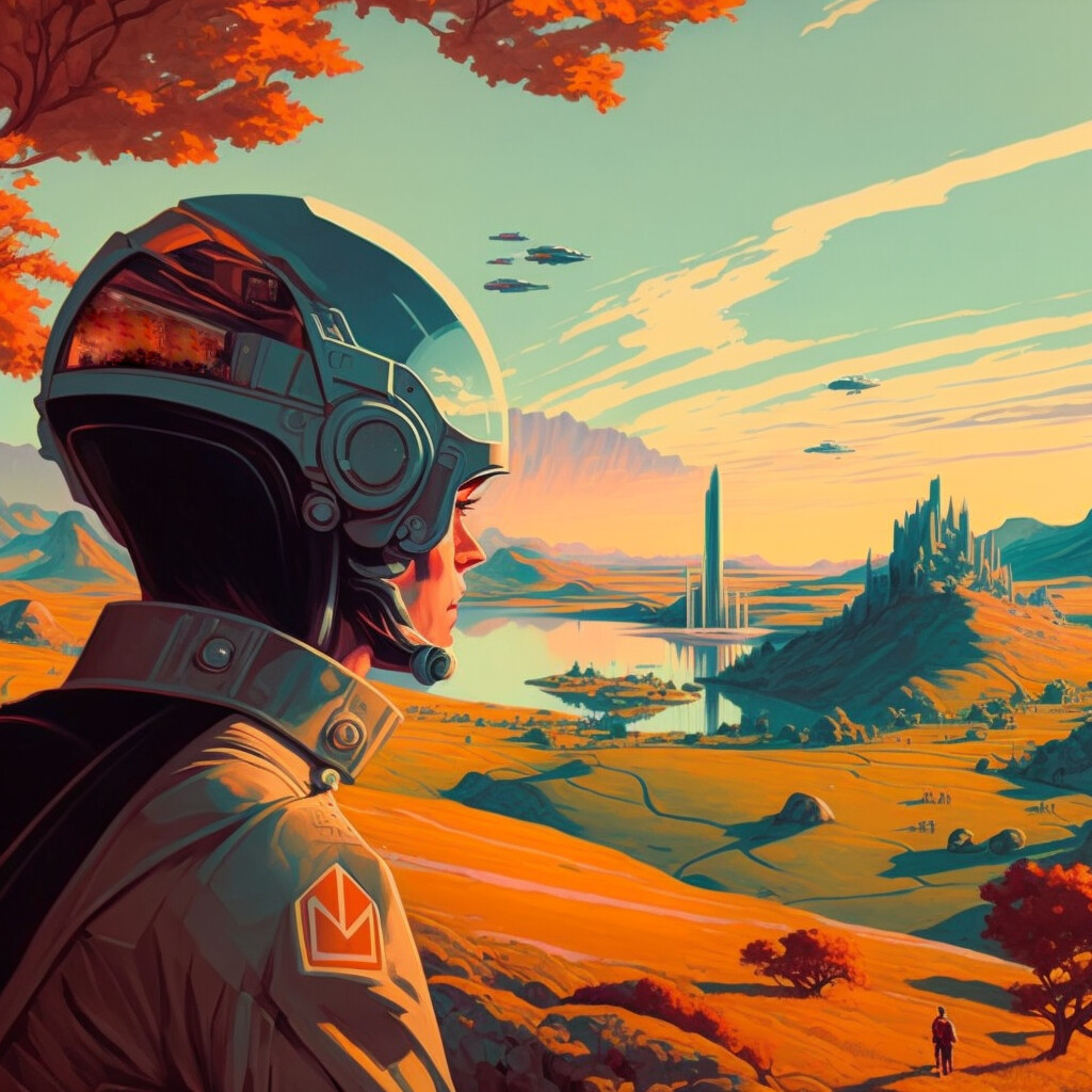 ArtStation - Retrofuturistic landscape art 13