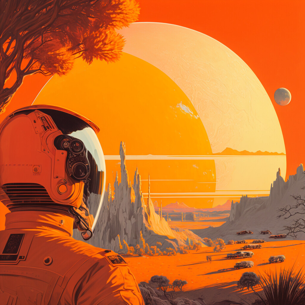 ArtStation - Retrofuturistic landscape art 15