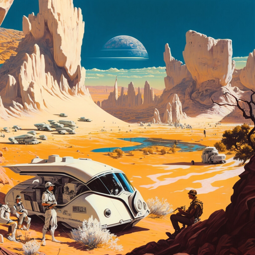 ArtStation - Retrofuturistic landscape art 19