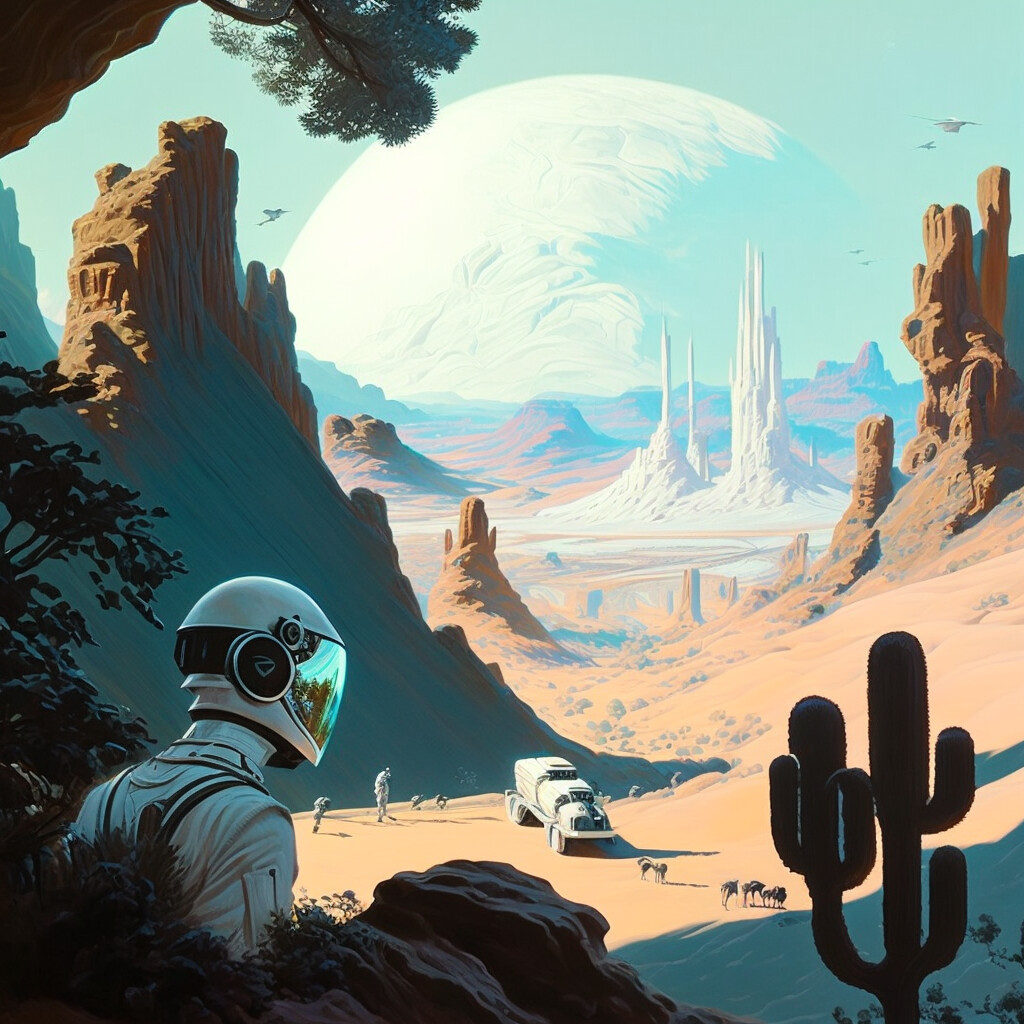 ArtStation - Retrofuturistic landscape art 22