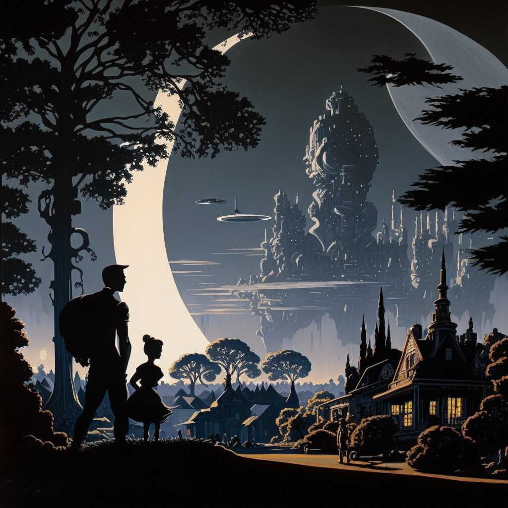 ArtStation - Retrofuturistic landscape art 26