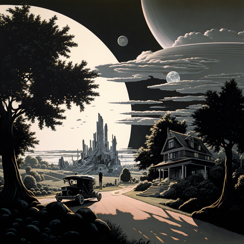 ArtStation - Retrofuturistic landscape art 33