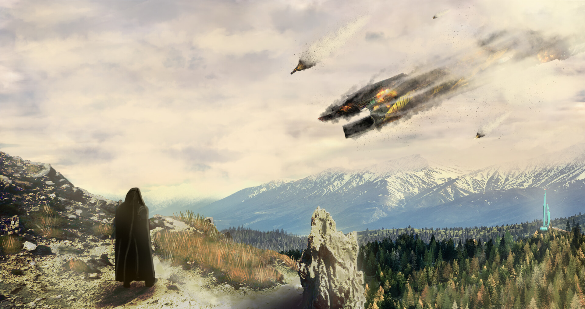 ArtStation - Going down - Environment Concept