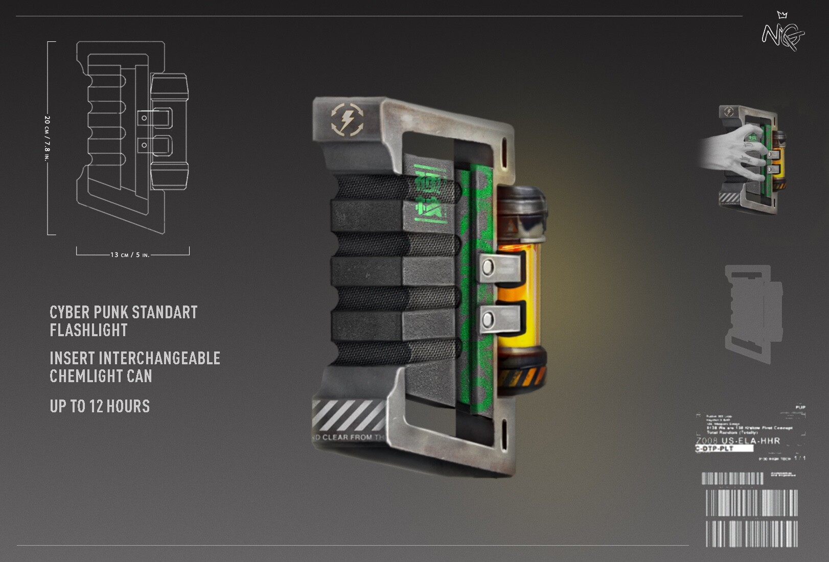 ArtStation - Cyber flashlight concept