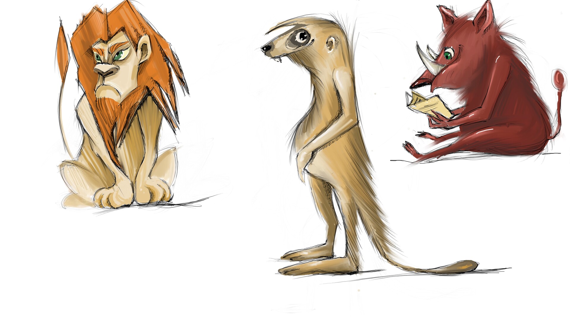 Hornart - Animals cartoon concept art