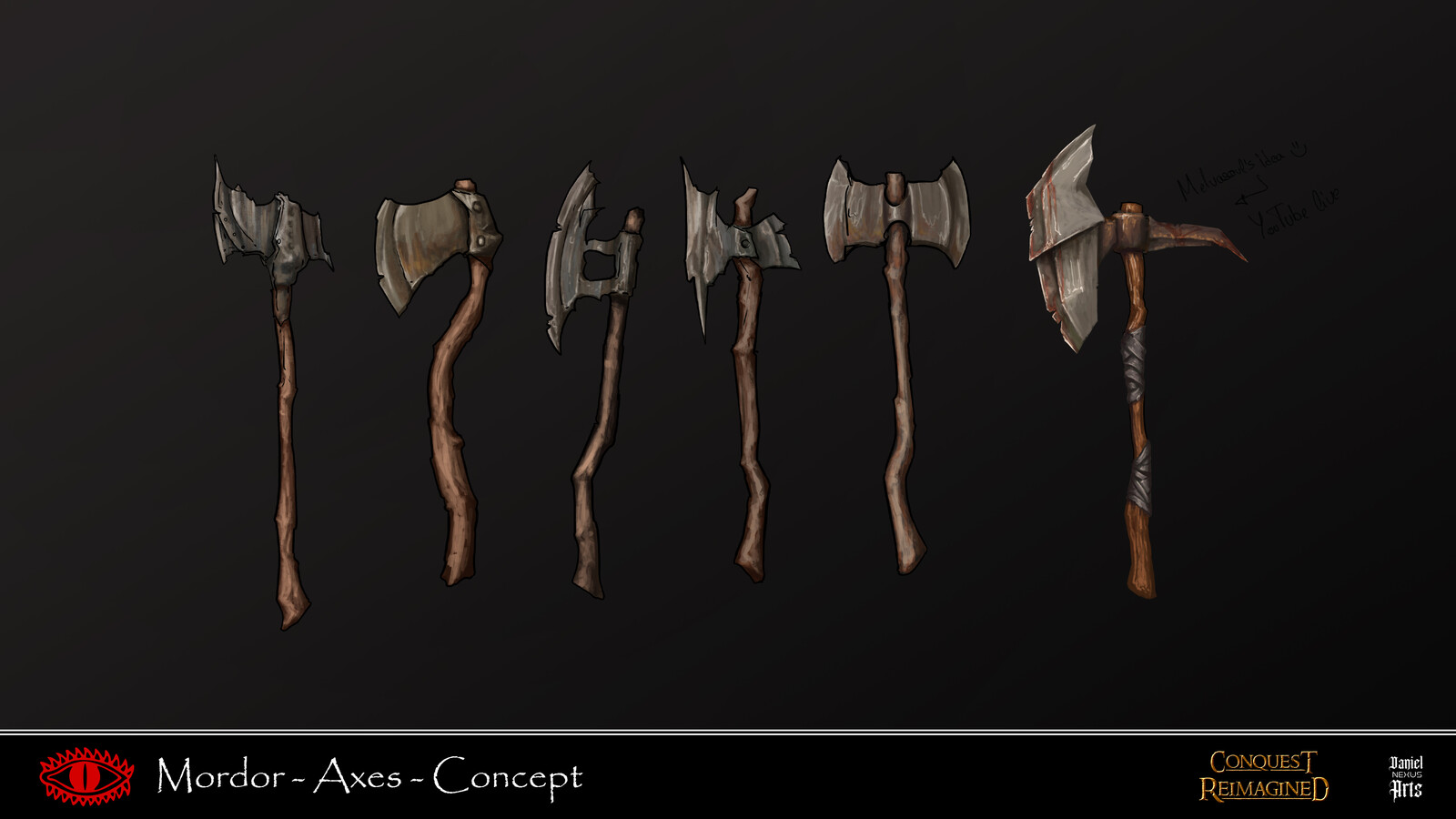 Daniel Perez - Mordor Weapon Set - Lotr Conquest Reimagined