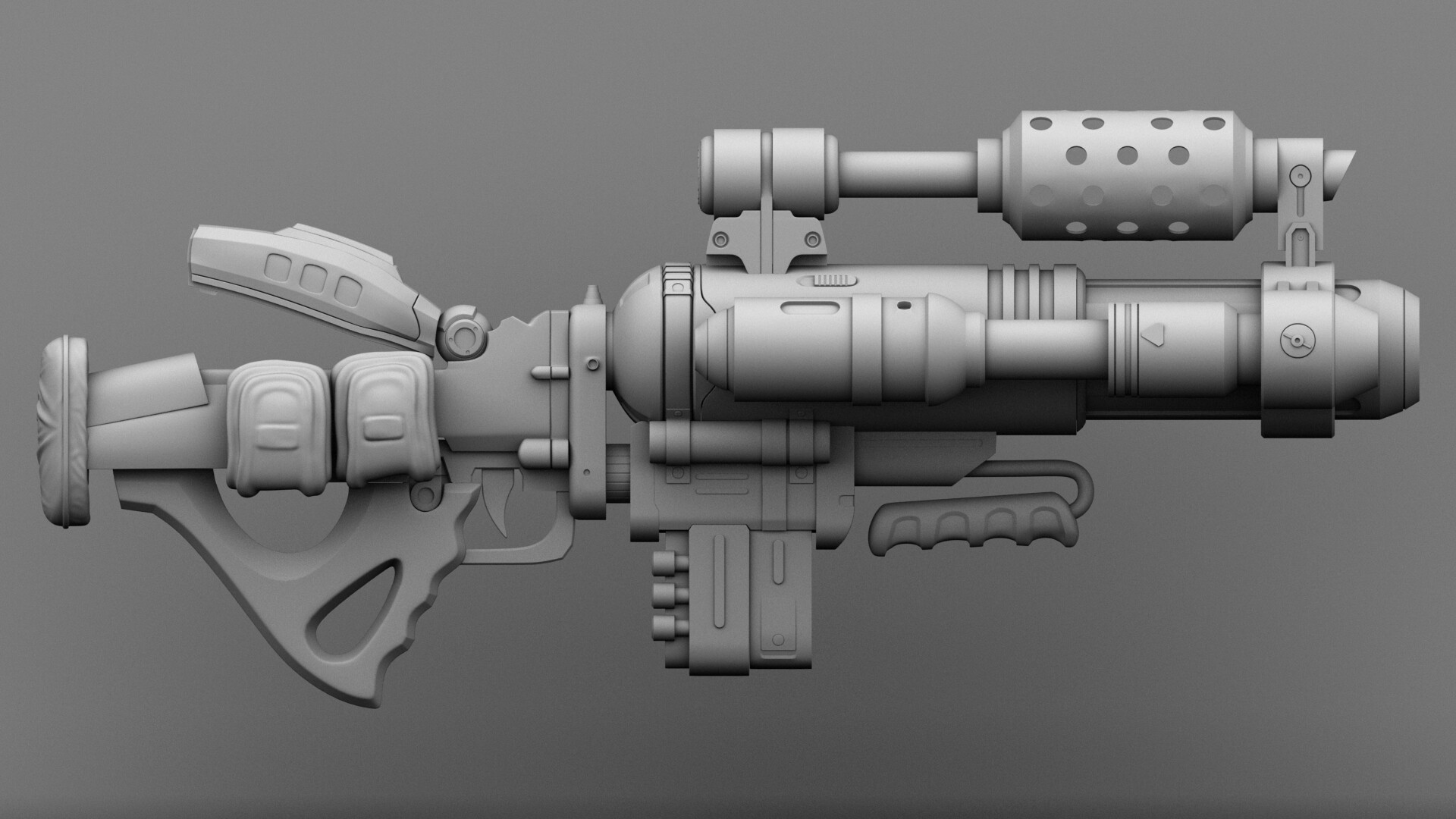 ArtStation - Spacelords SCI-FI Gun Inspired by: Manu herrador