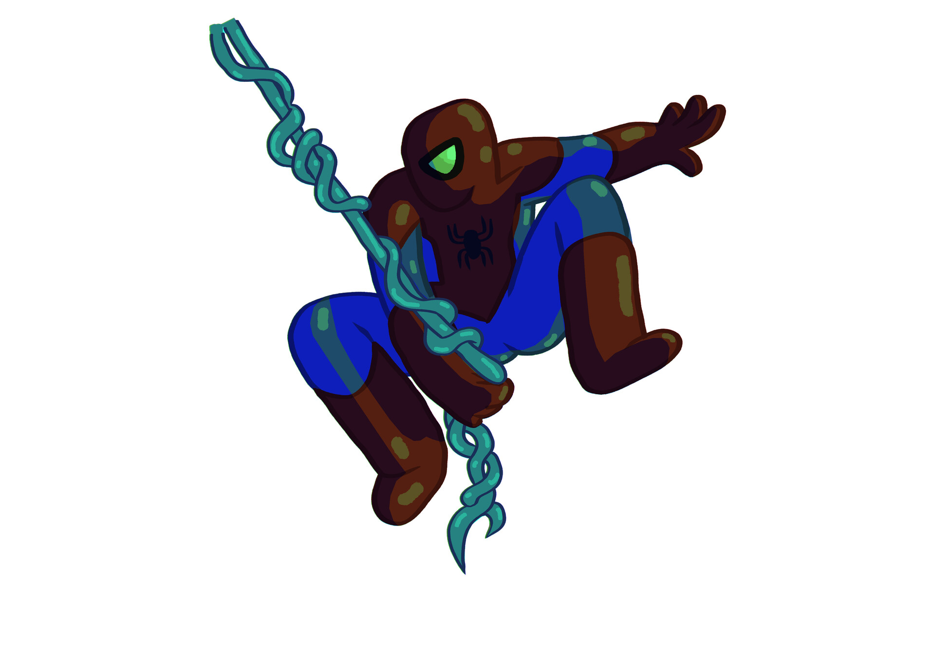 ArtStation - Spider-Man swinging into action