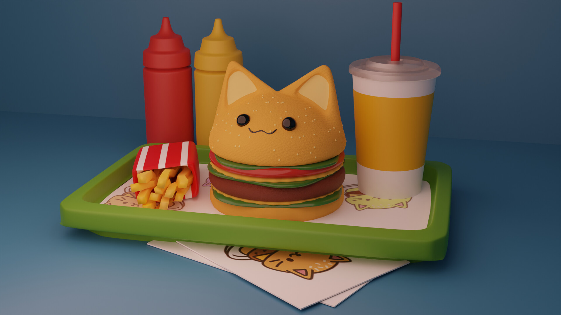 ArtStation - BurgerCat