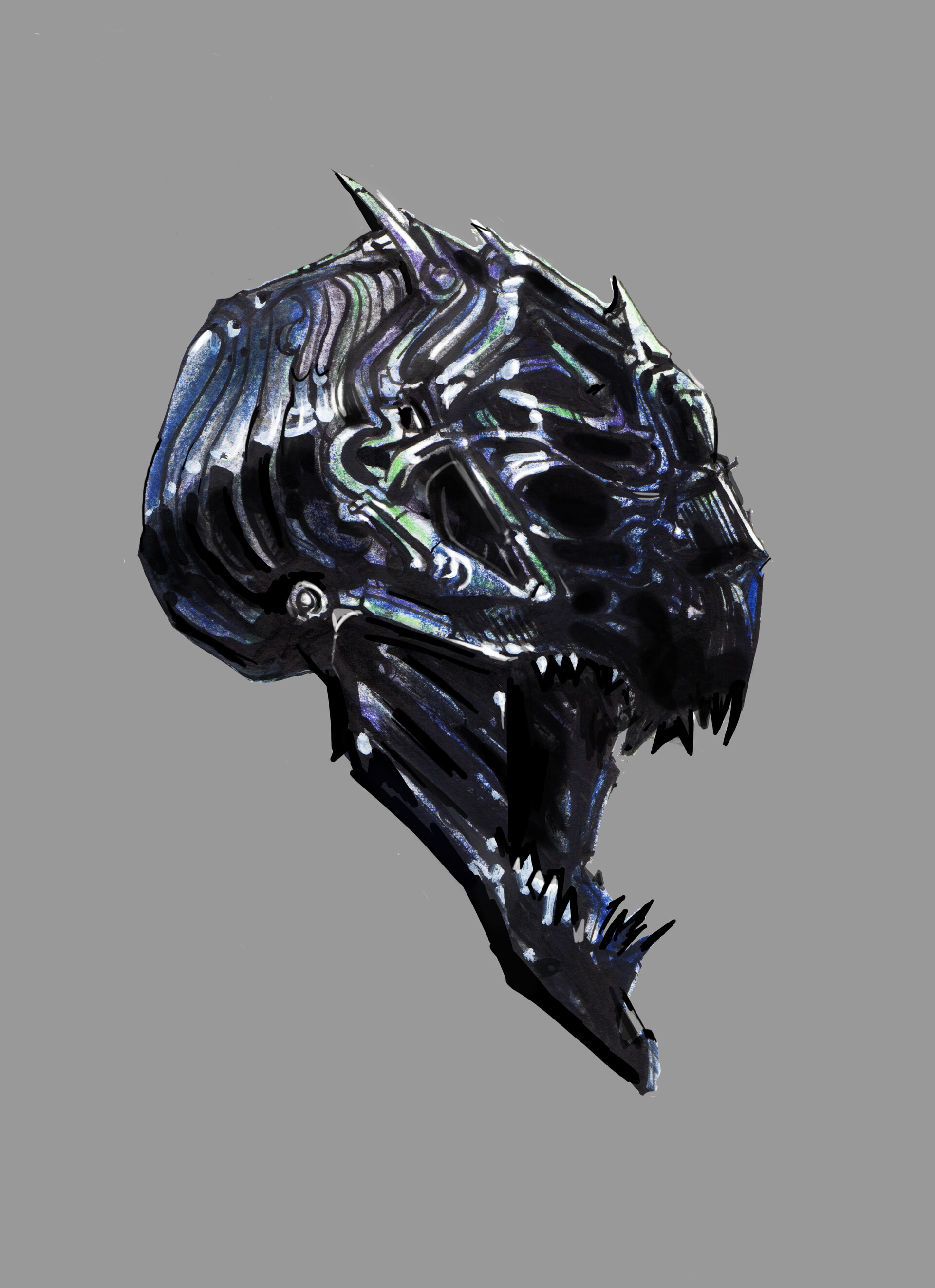 ArtStation - Robot skull