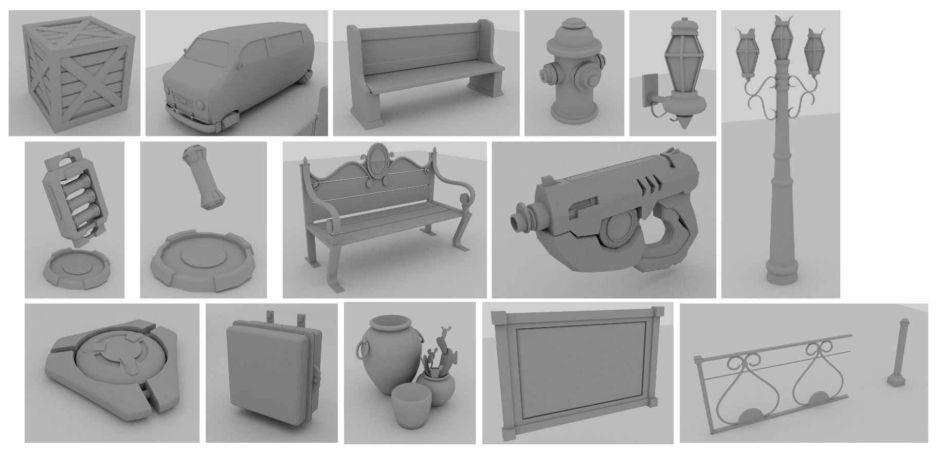 ArtStation - Overwatch - Dorado Map Props