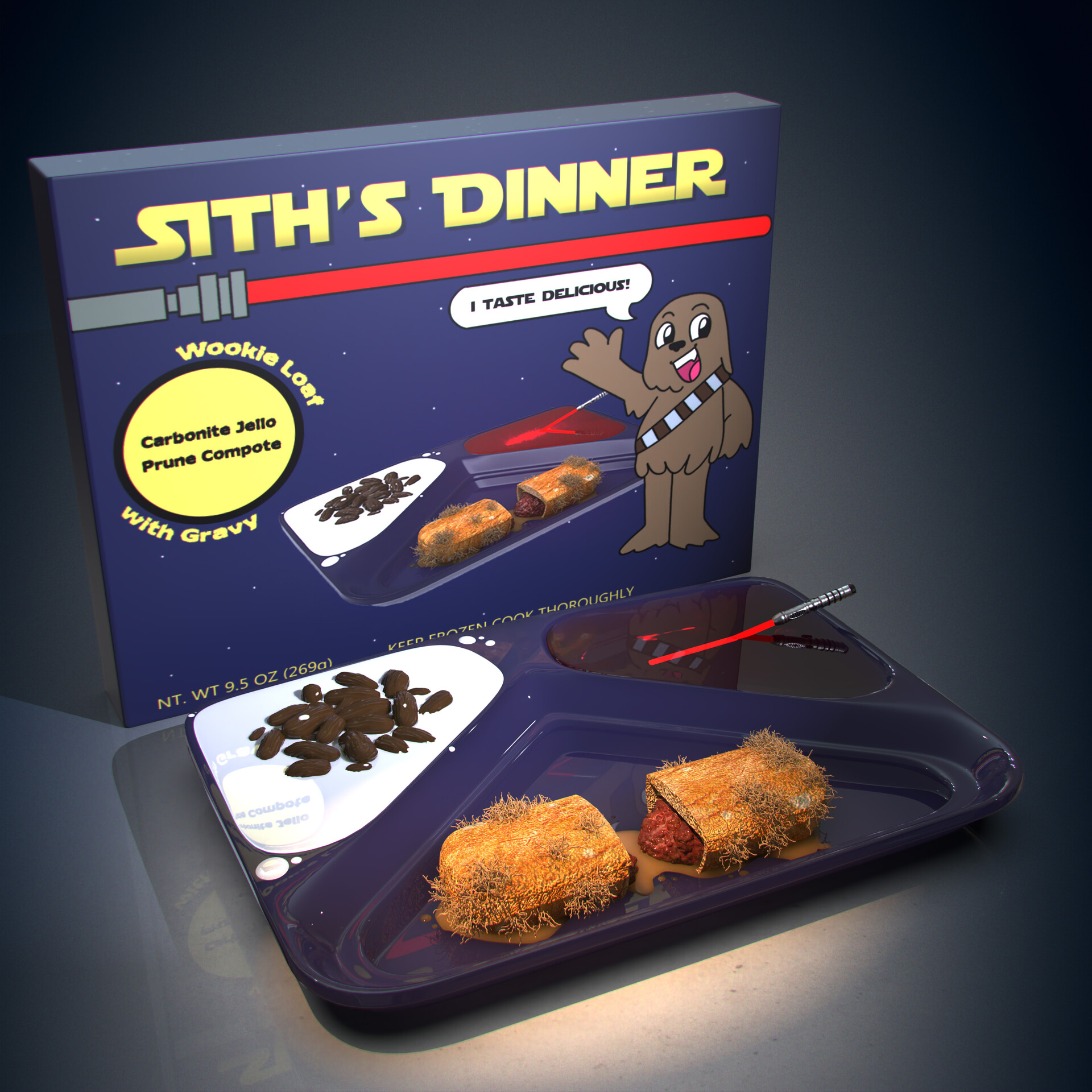 ArtStation - Sith's Dinner- Tv Dinner Model