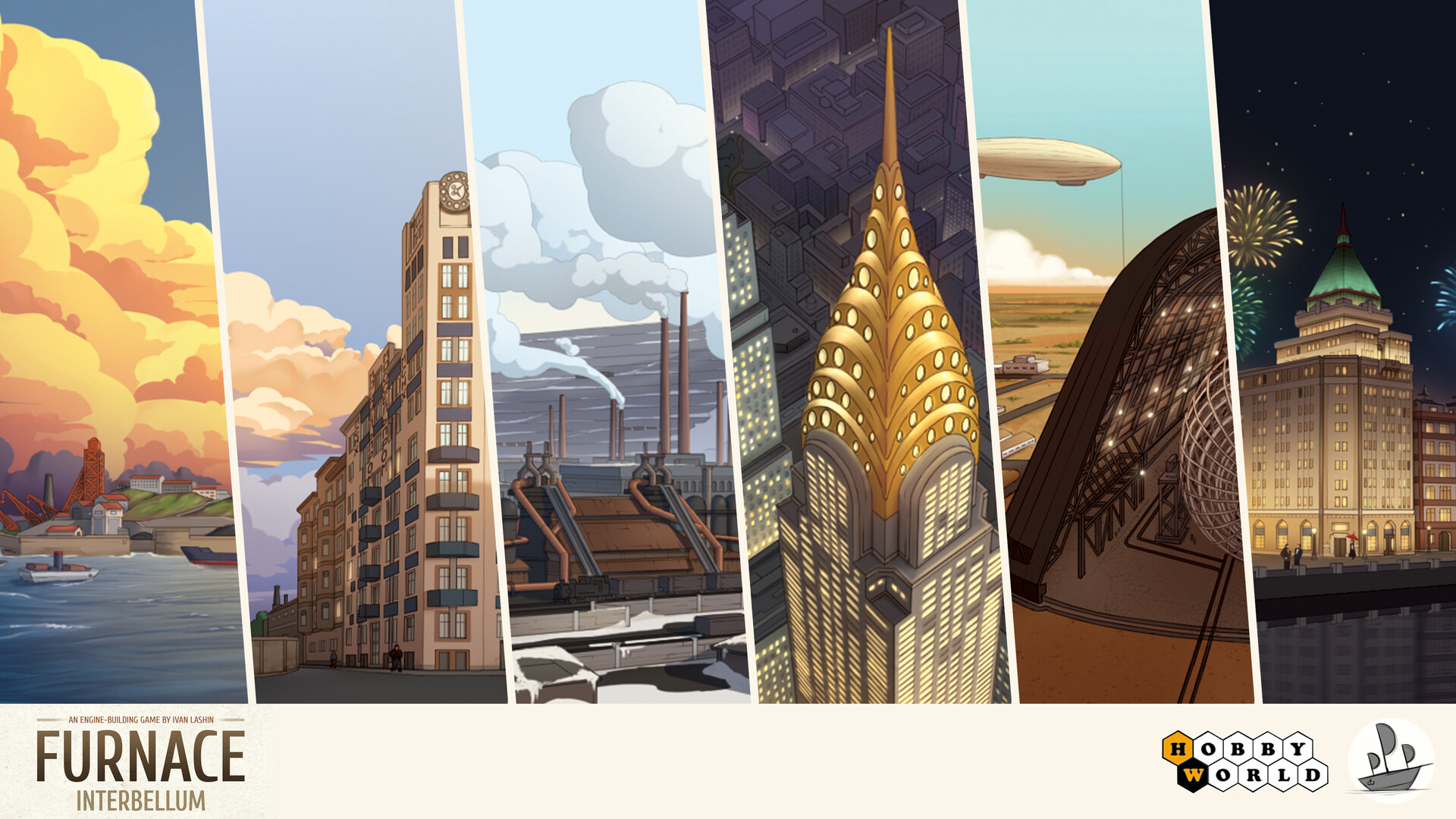 Paper Pirates Production - FURNACE: INTERBELLUM | Board Game