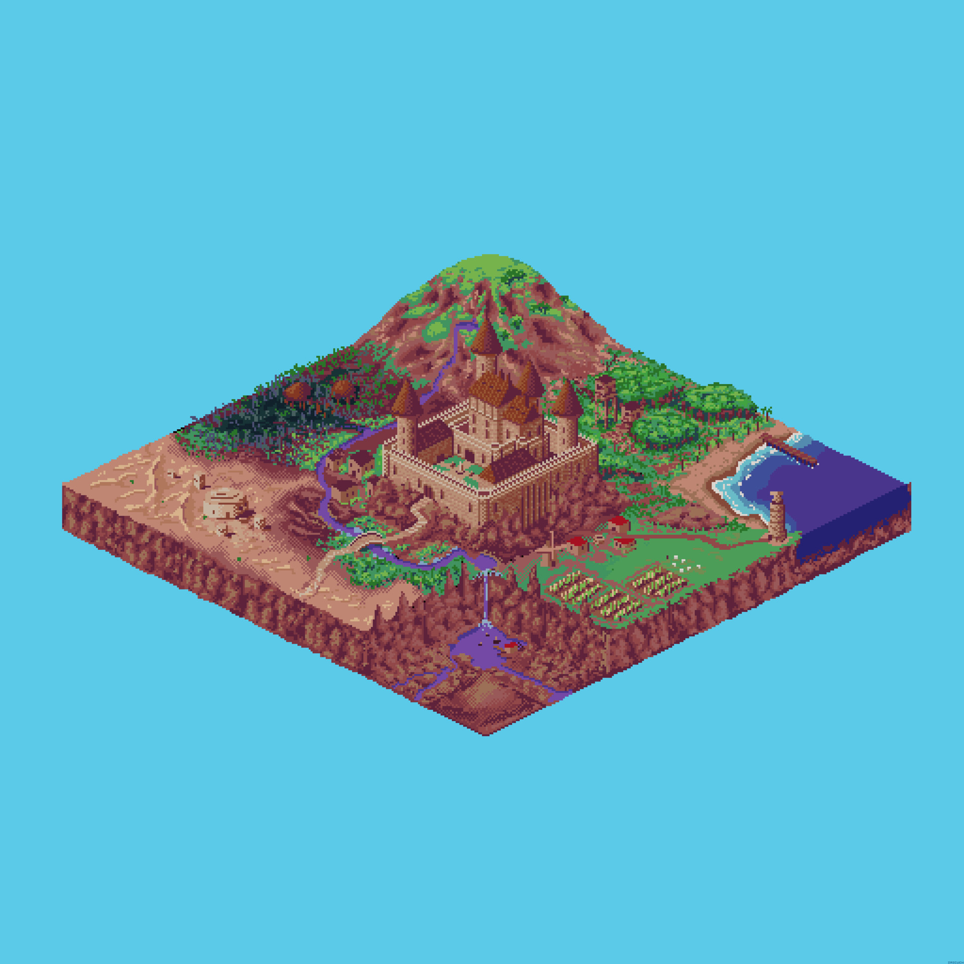 ArtStation - Isometric Map (August - 2021)