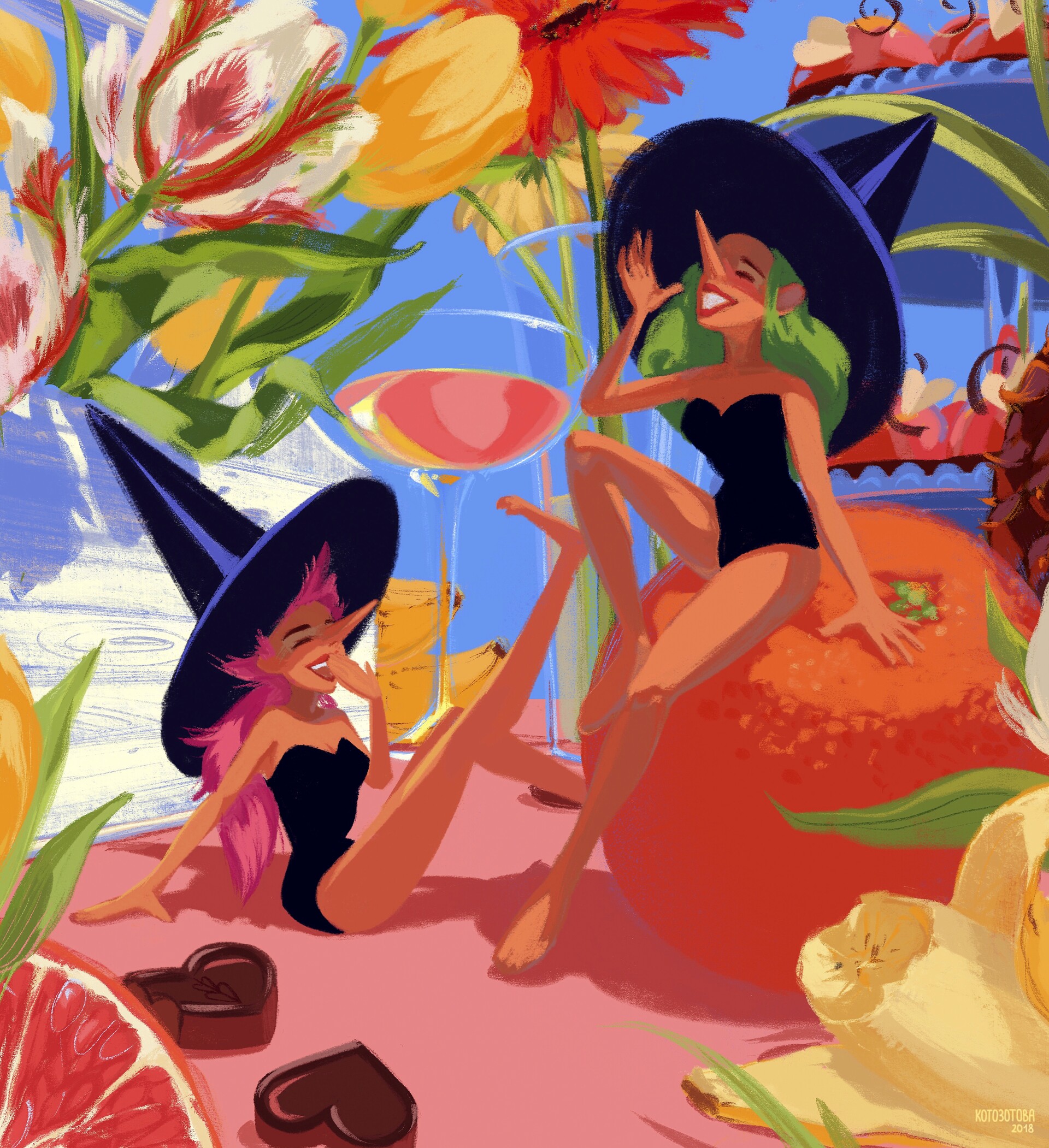 ArtStation - Flower witches