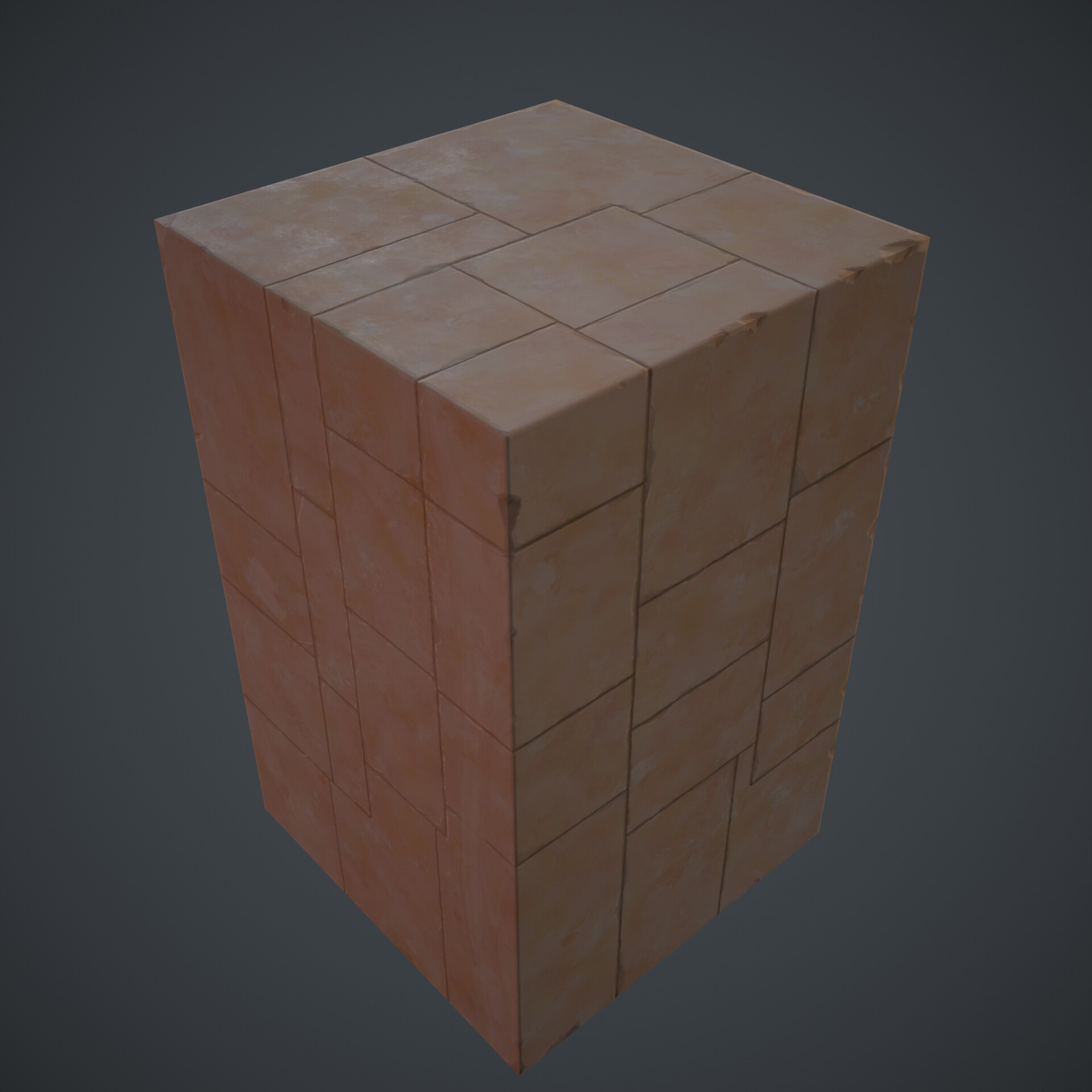 李 菠萝 - Stylized square brick