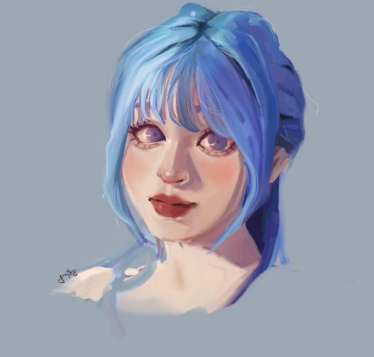 ArtStation - Stylised portrait study
