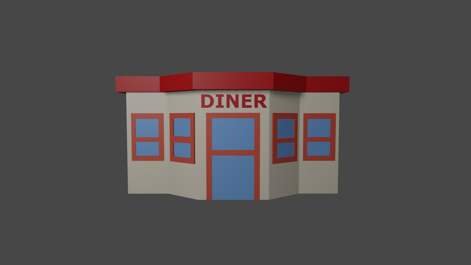 ArtStation - 3D model - Diner